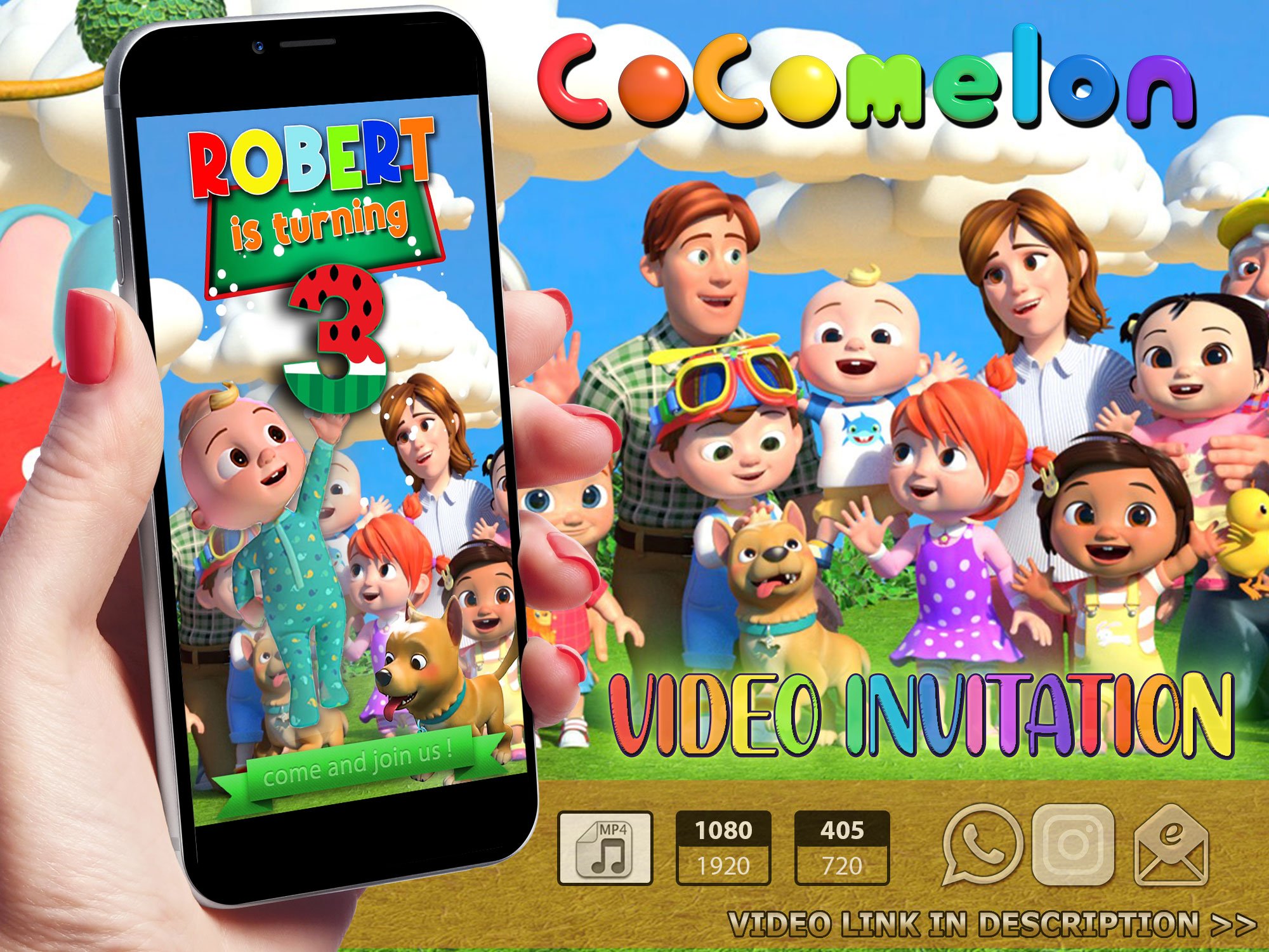 Digital Party Design - COCOMELON - Payhip