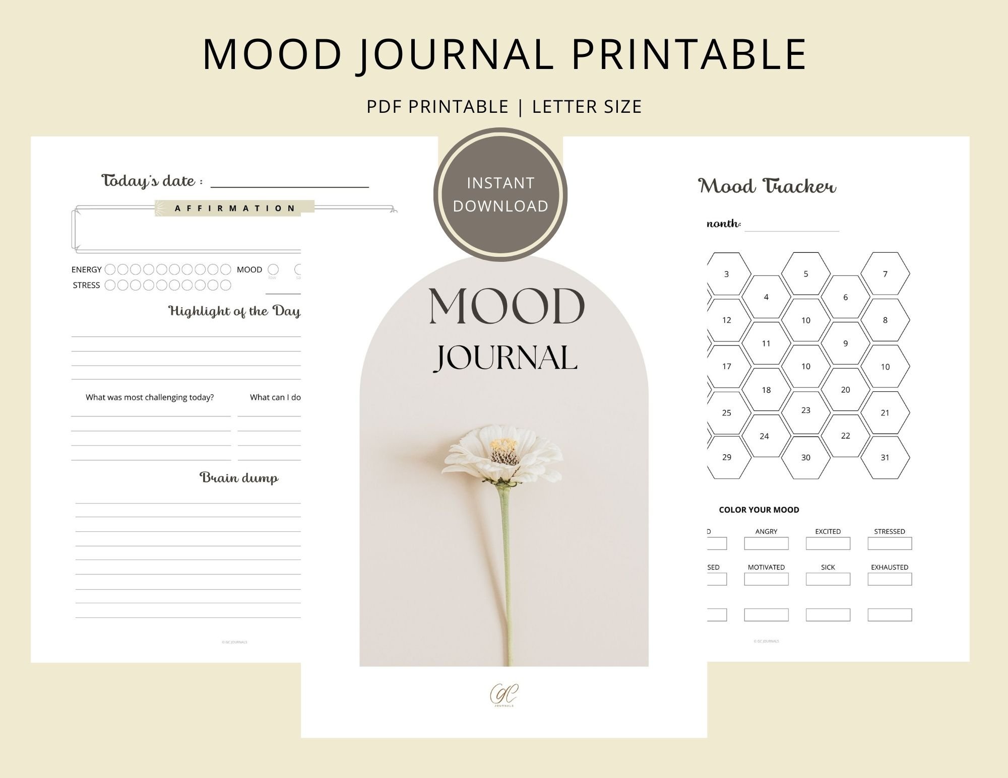 Mood Journal | PDF Printable - Payhip