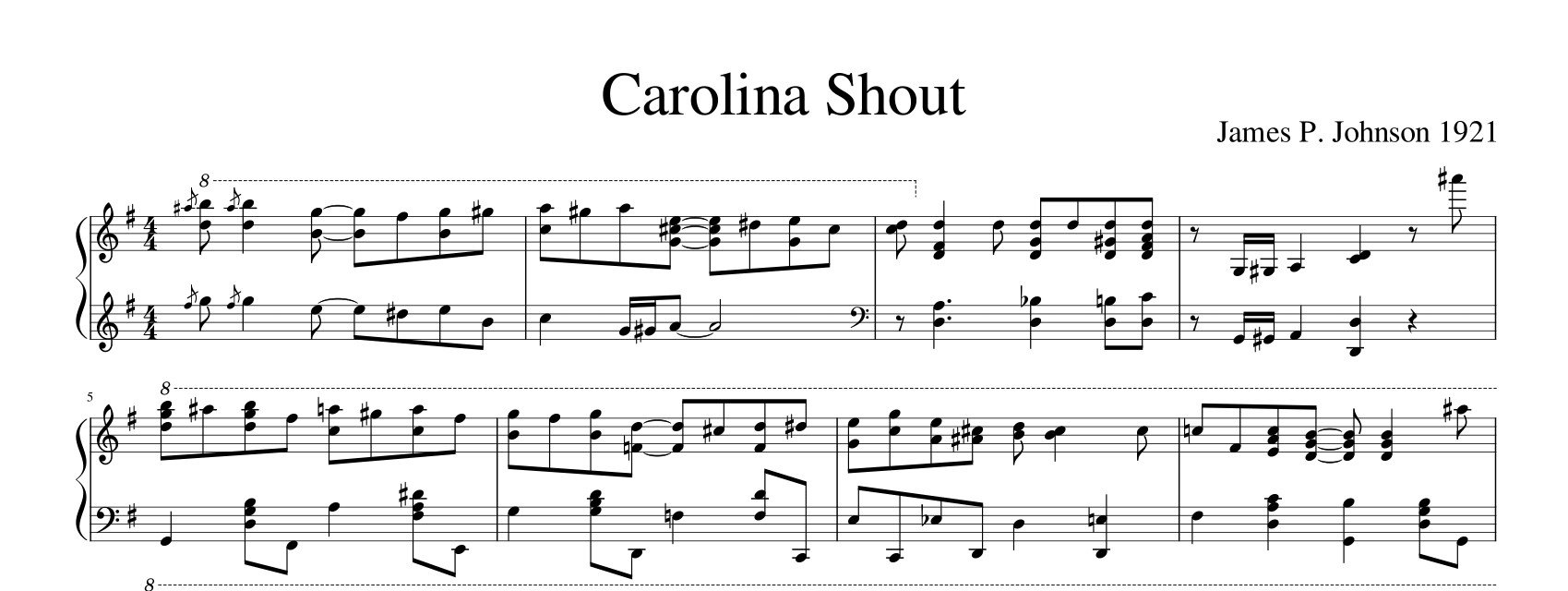 James P. Johnson - Carolina Shout - Payhip