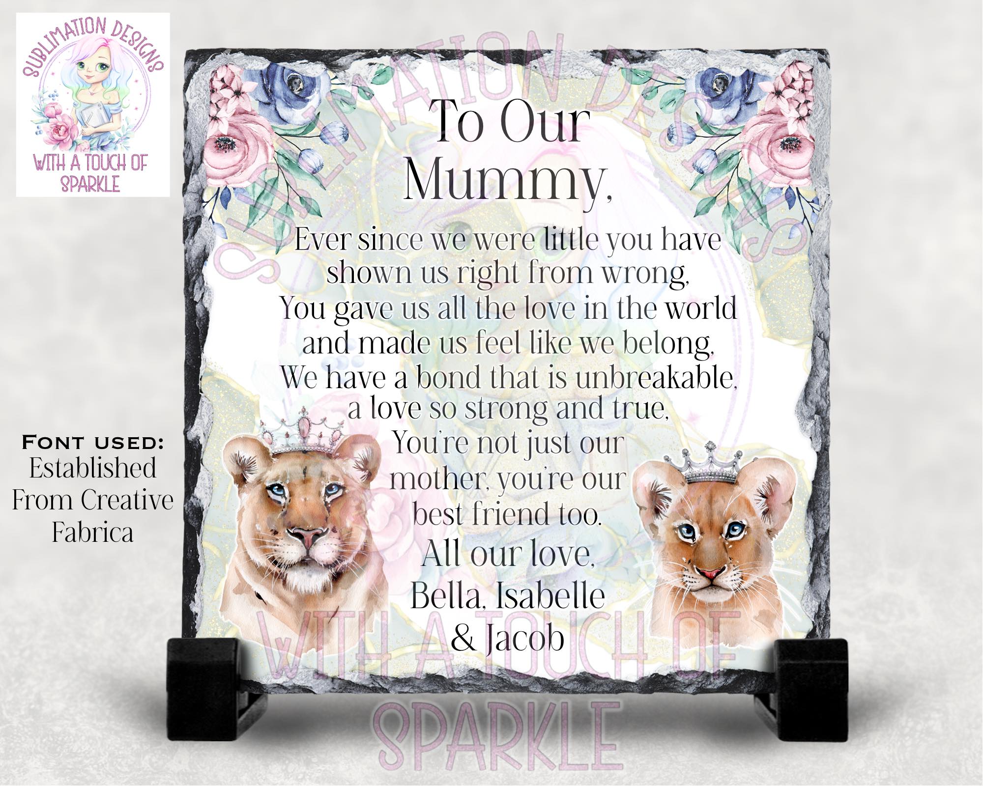 lion and photo mothers day design - Payhip