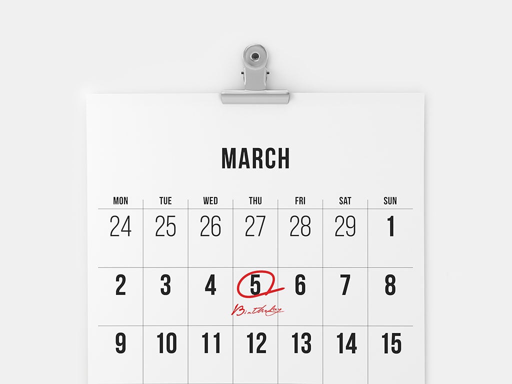 Wall calendar