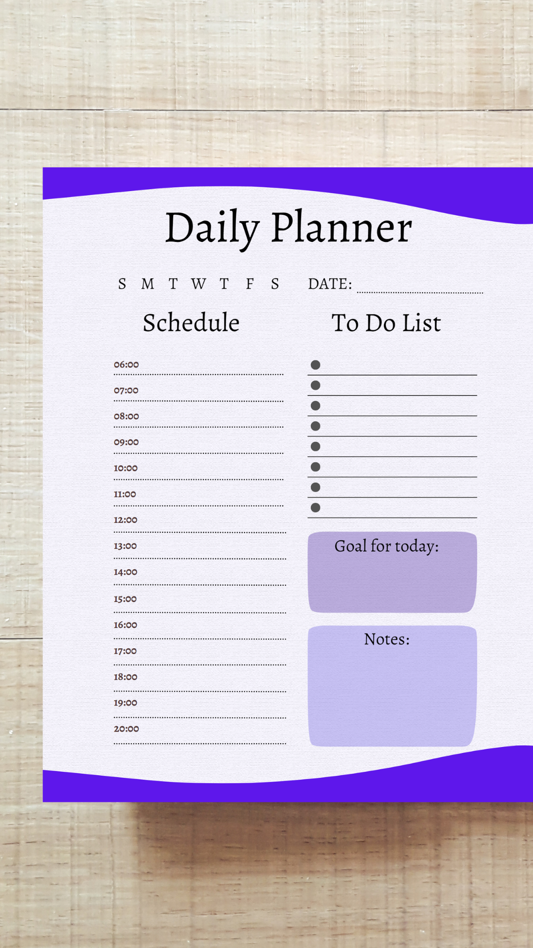 Daily Planner Interior (3 Sizes) - Payhip
