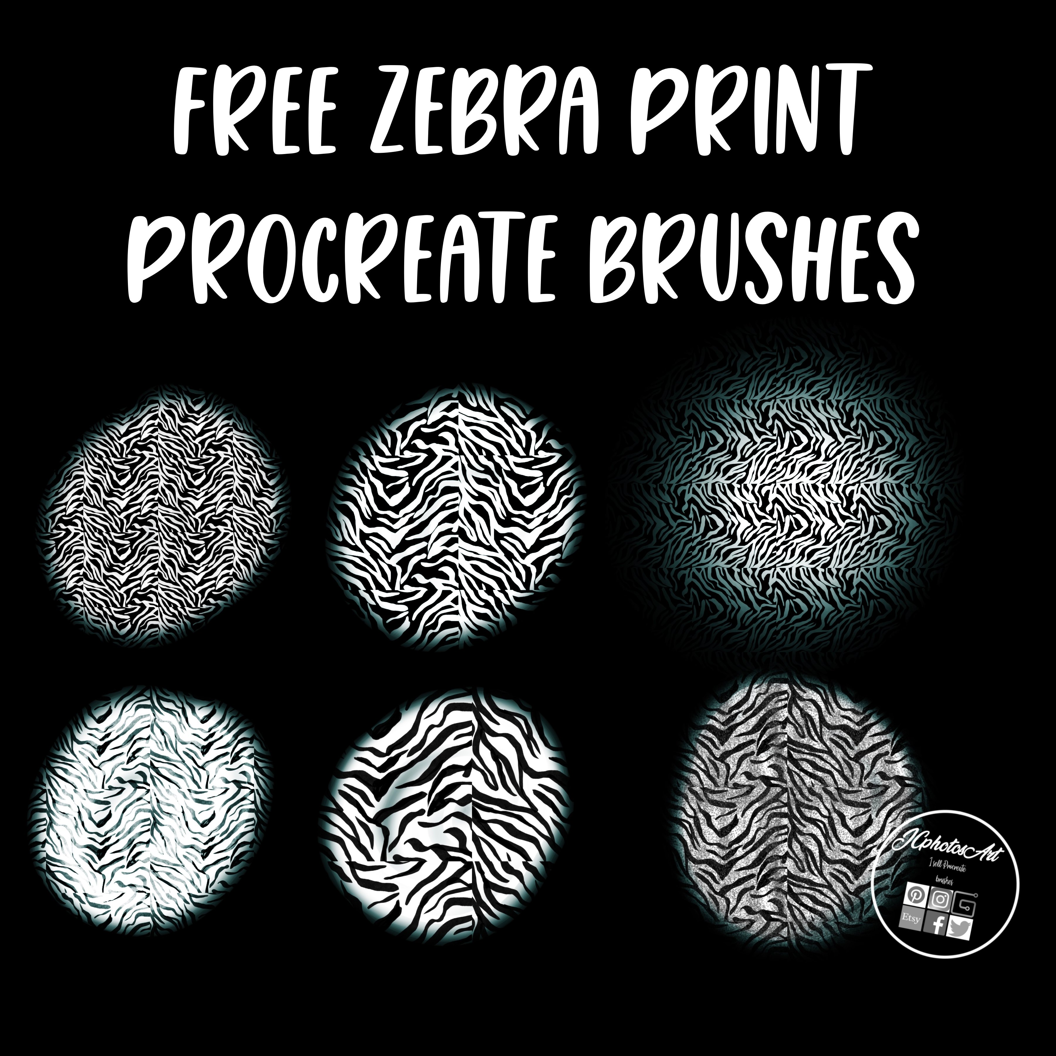 Free zebra print Procreate brushes animal print - Payhip
