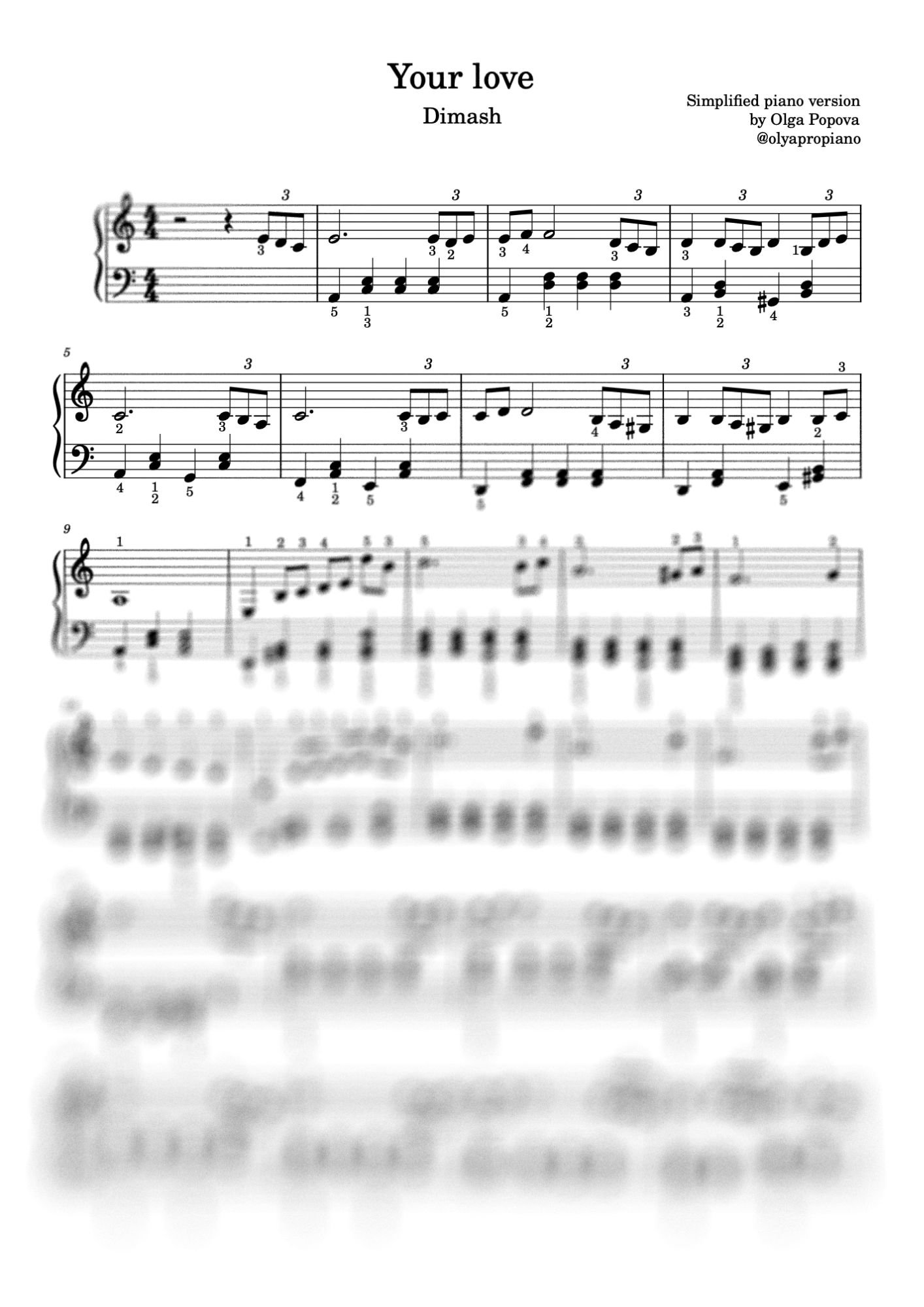 Your love | Piano version - Payhip