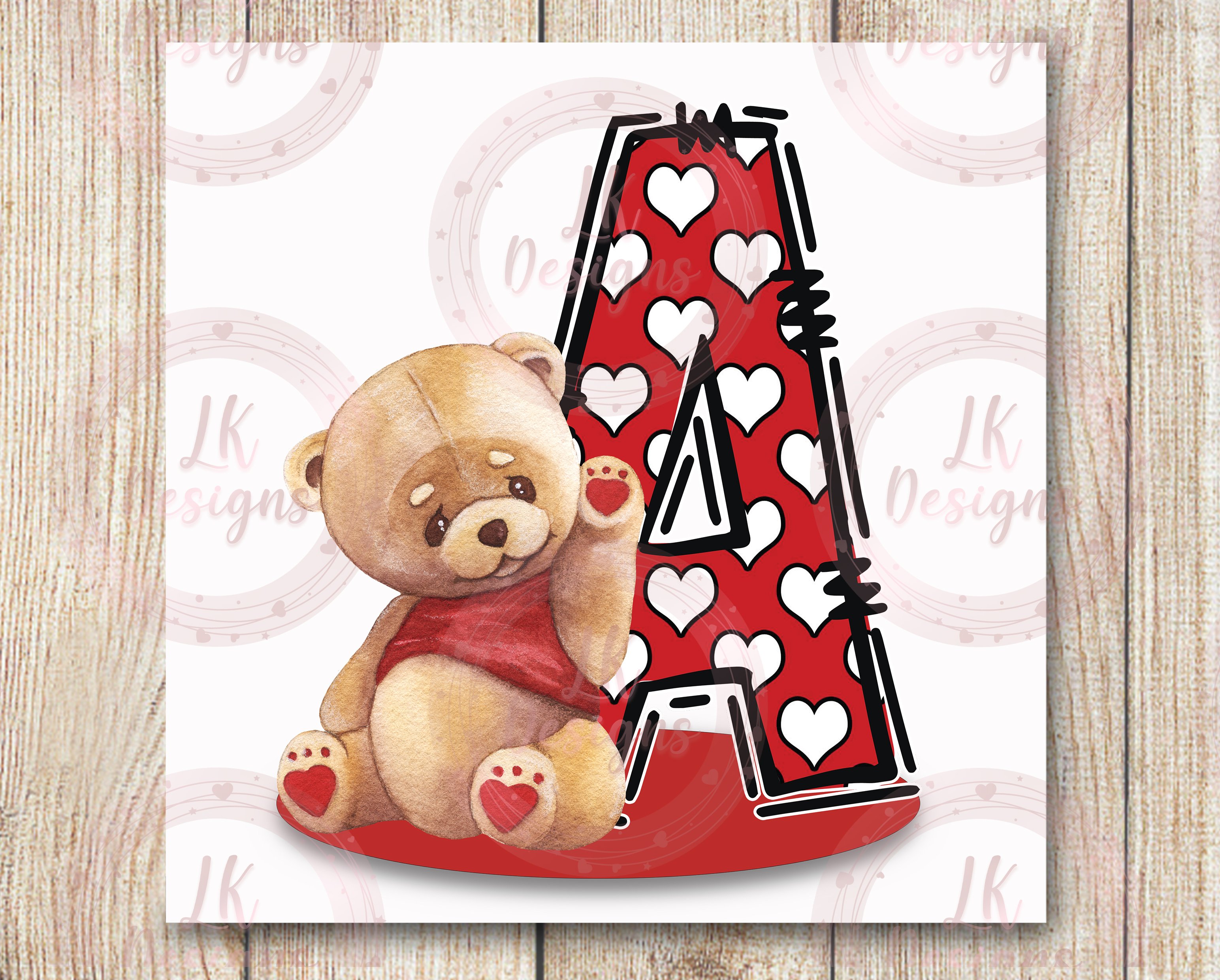 Bear heart alphabet valentines - Payhip