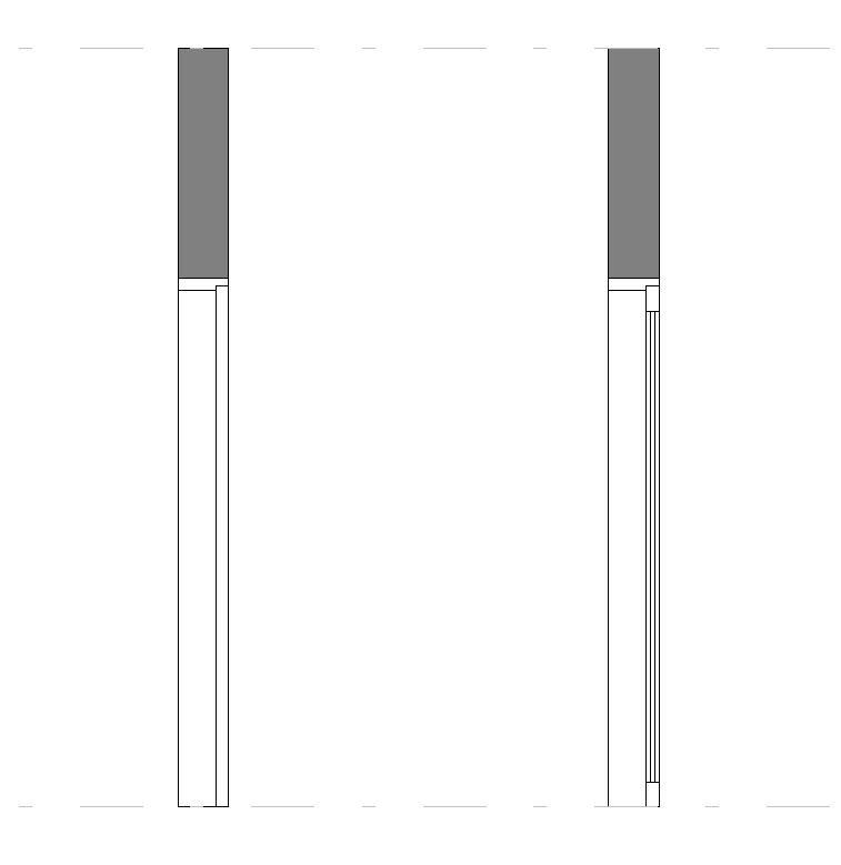 Famille de porte simple paramétrique Revit avec annotation intégrée ...