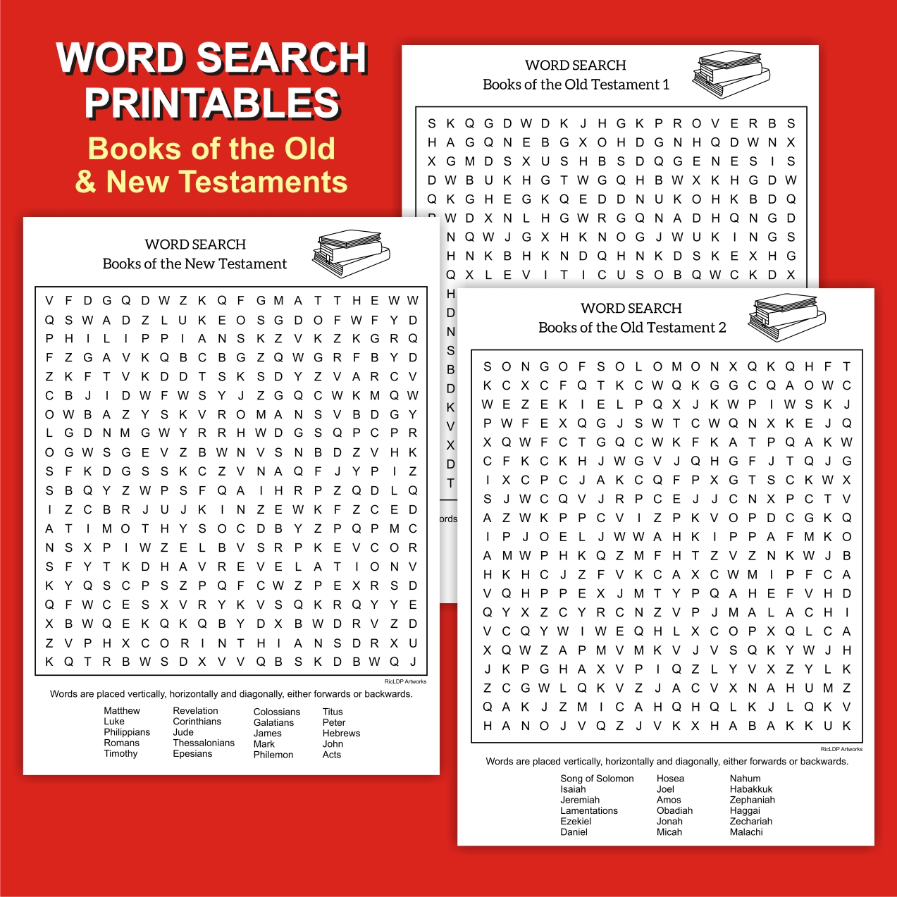 Bible Word Search (Books in the Old and New Testament) - Payhip