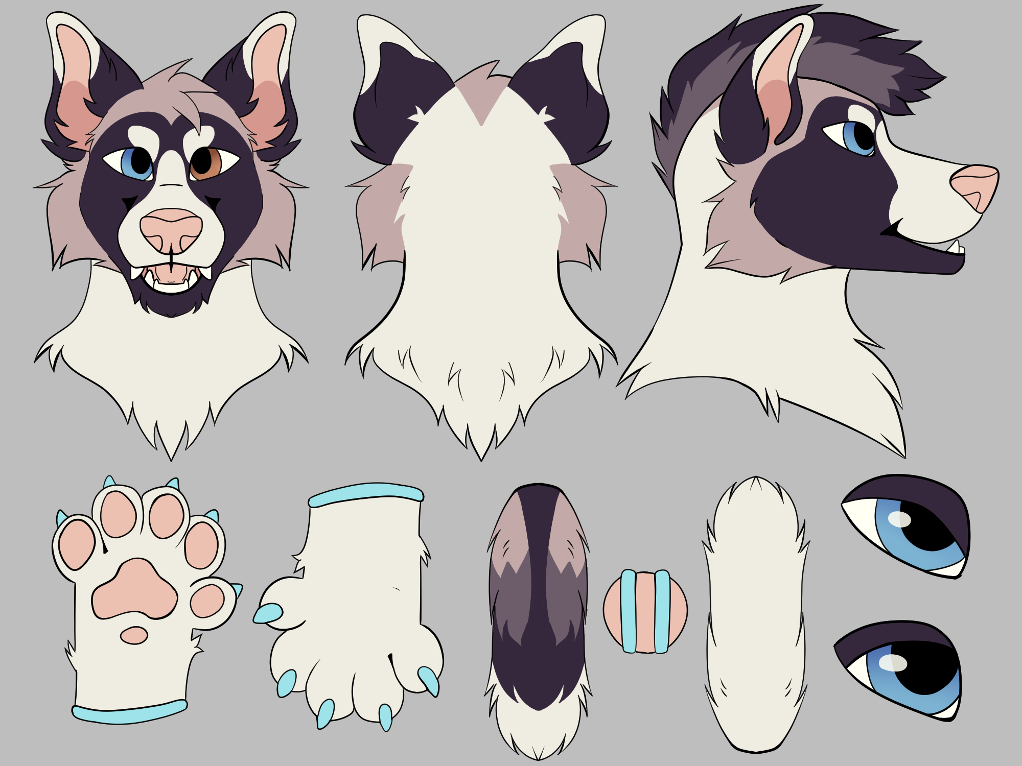 F2U/PWYW Fursuit ref sheet base - Payhip