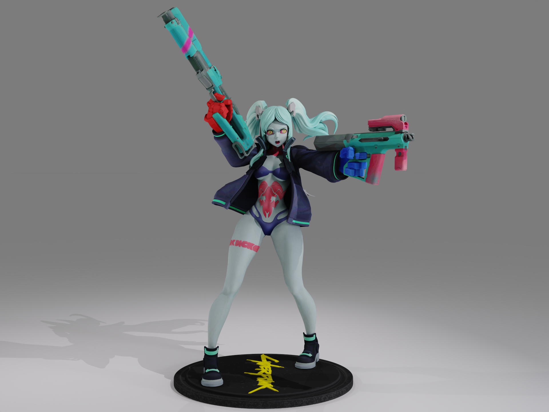 Rebecca - Cyberpunk Edgerunners, STL 3D model design printable file ...