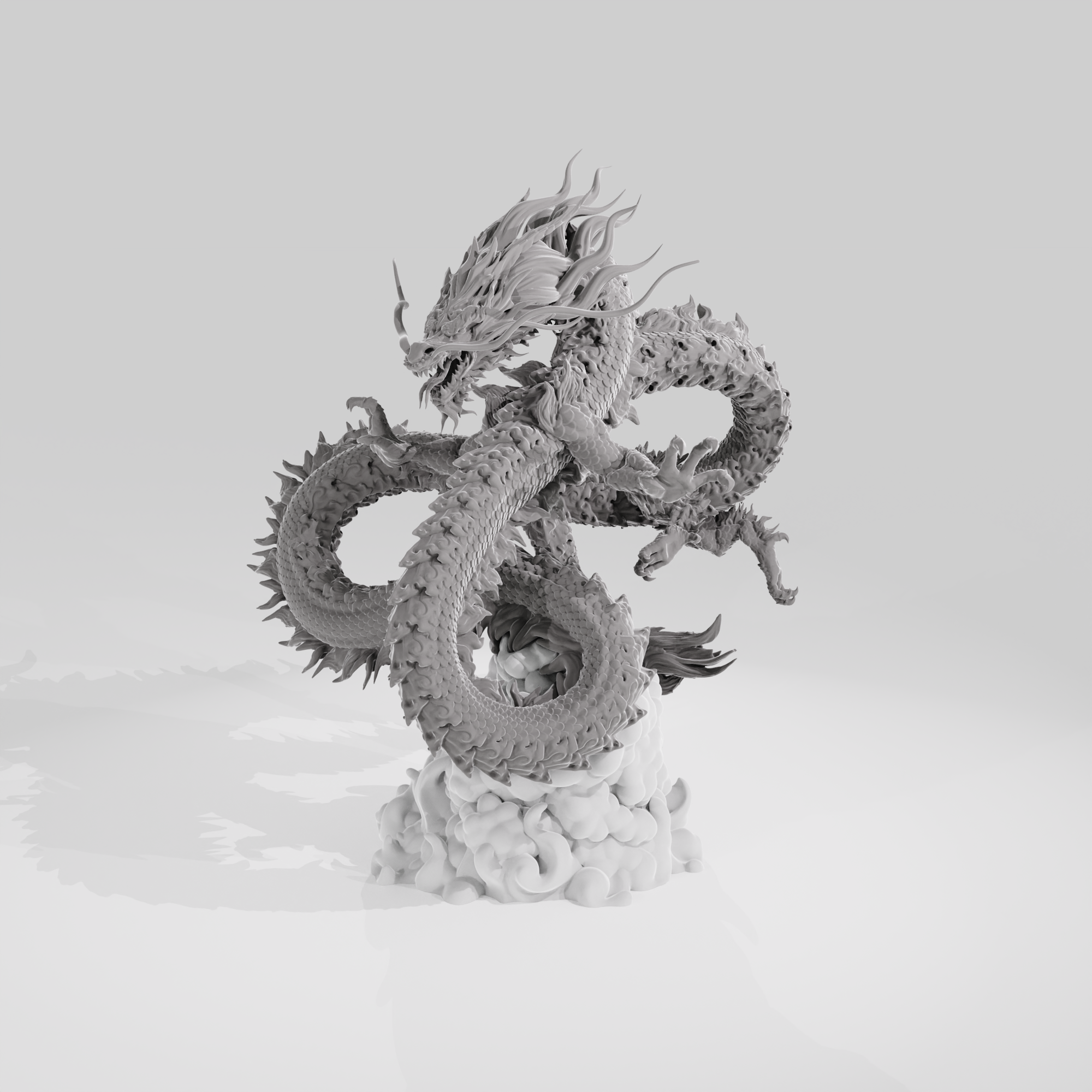 Long Dragon, STL 3D model design printable file - Payhip