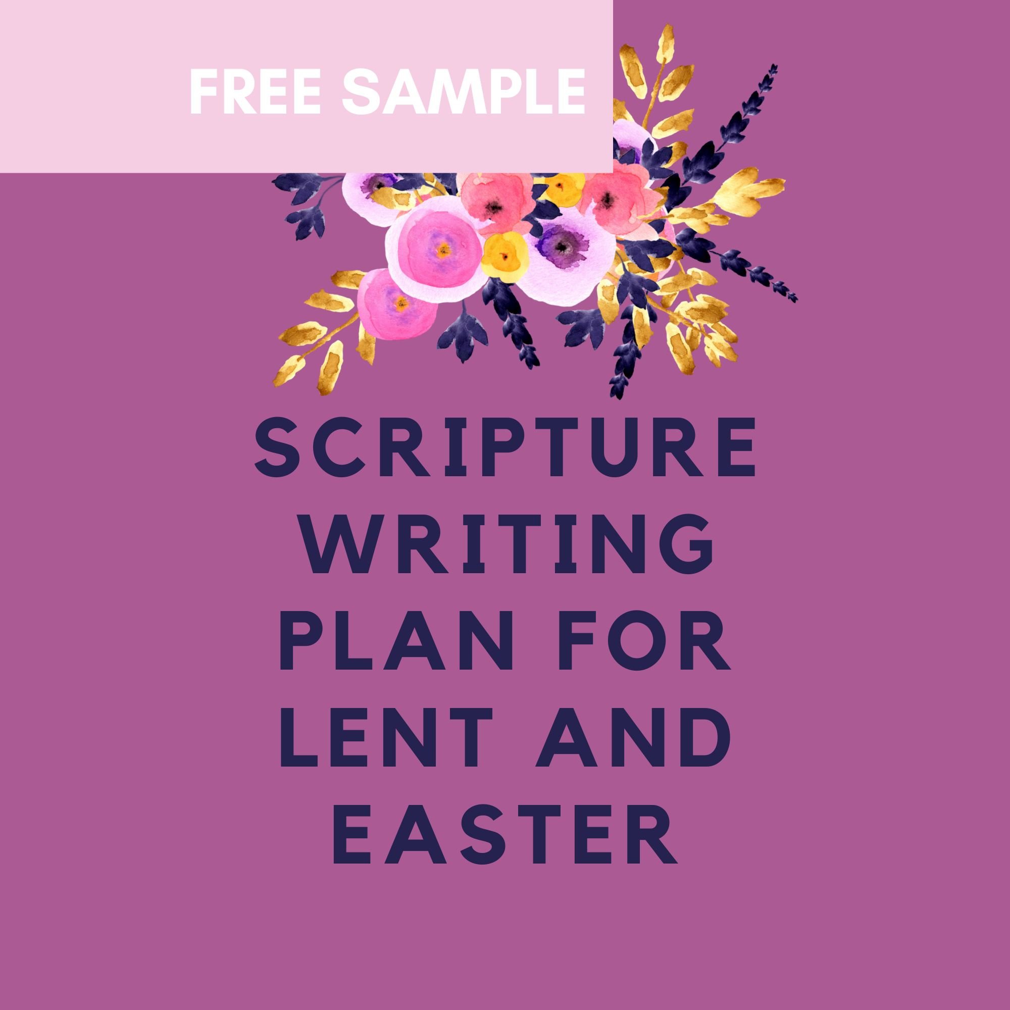 Scripture writing Plan For Lent And Easter - Payhip