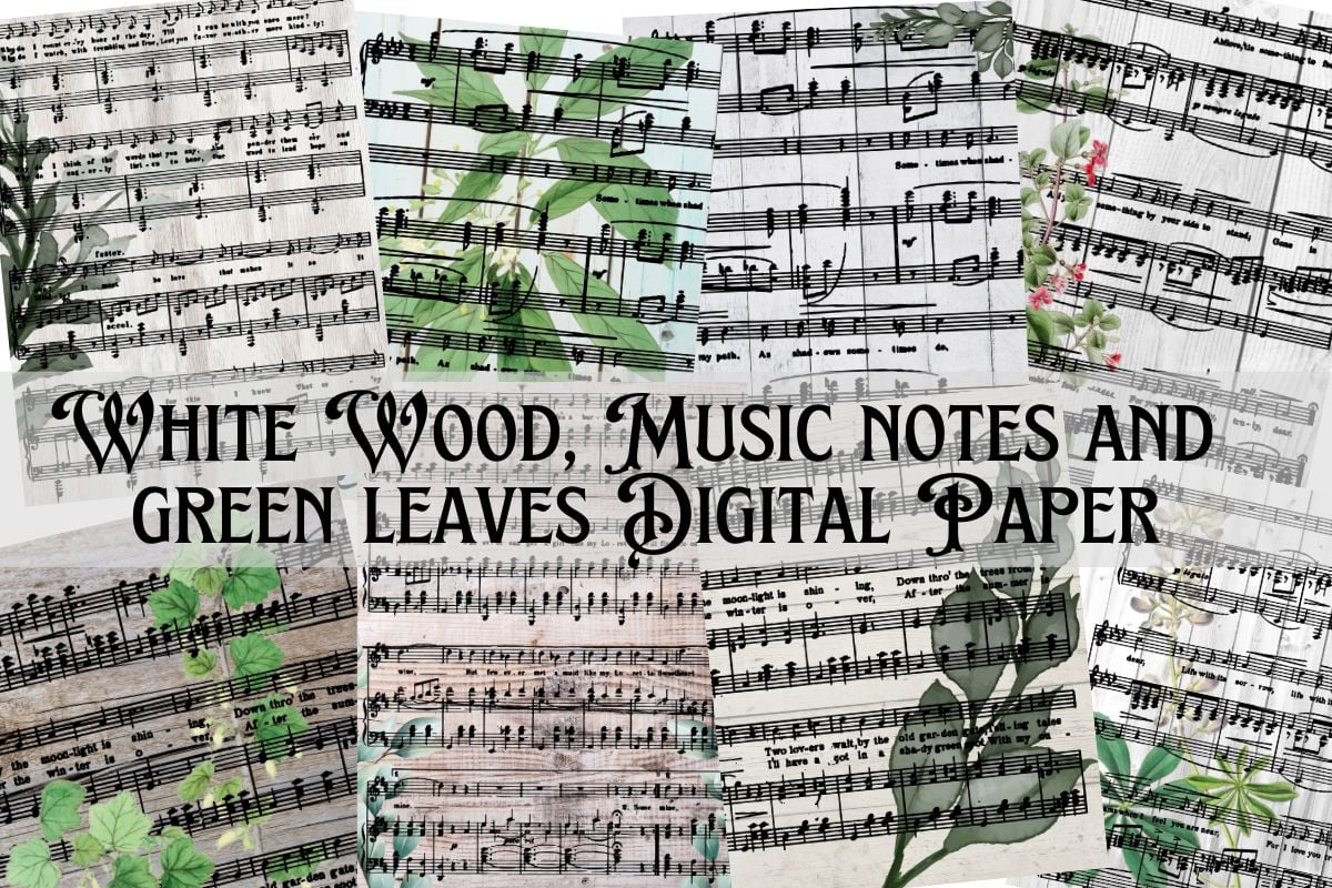 I Love Green Music Notes