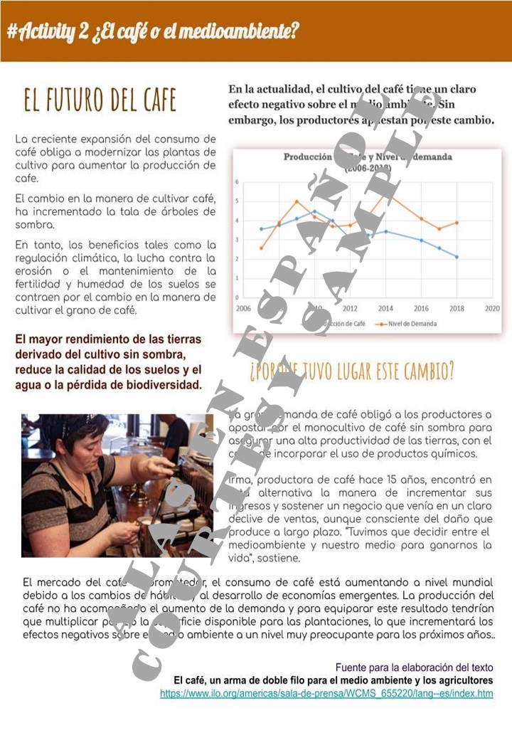 INTERPRETATIVE ACTIVITIES WITH GRAPHICS FOR AP SPANISH LANG TEST ...