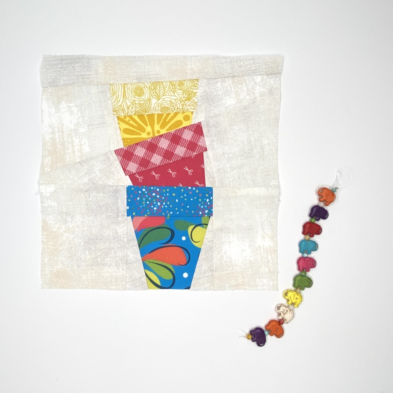 Stacked Pots Quilt Block Pattern