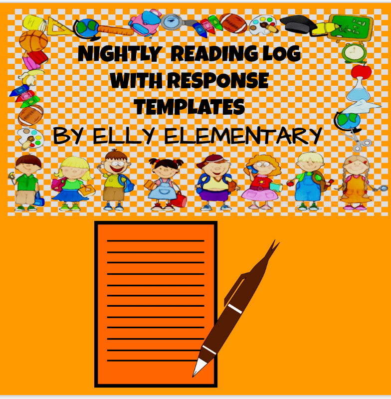 NIGHTLY READING LOG & RESPONSE with BOOK REPORT TEMPLATES -2nd-4th ...