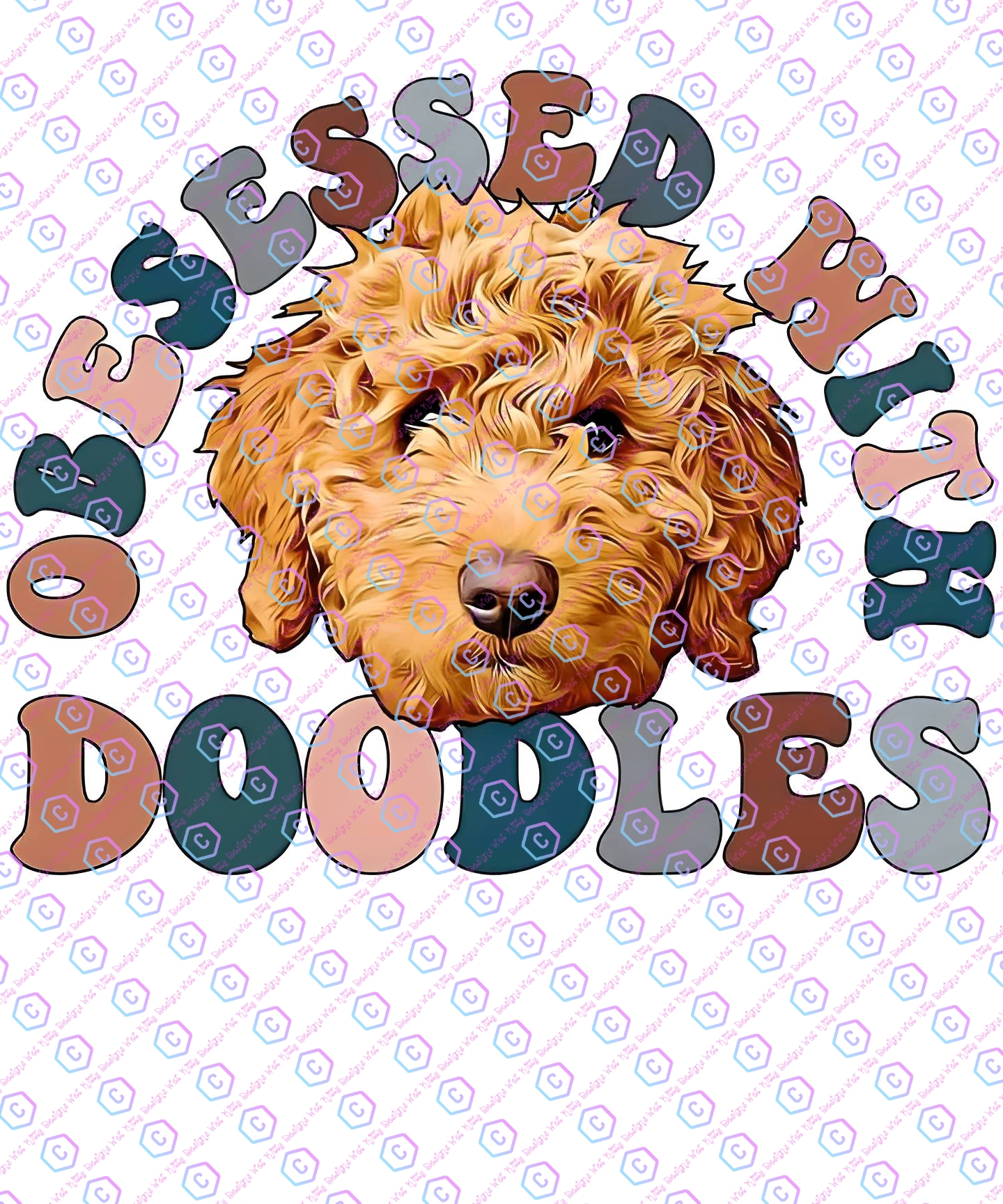 Doodle mom obsessed sublimation design png download - Payhip