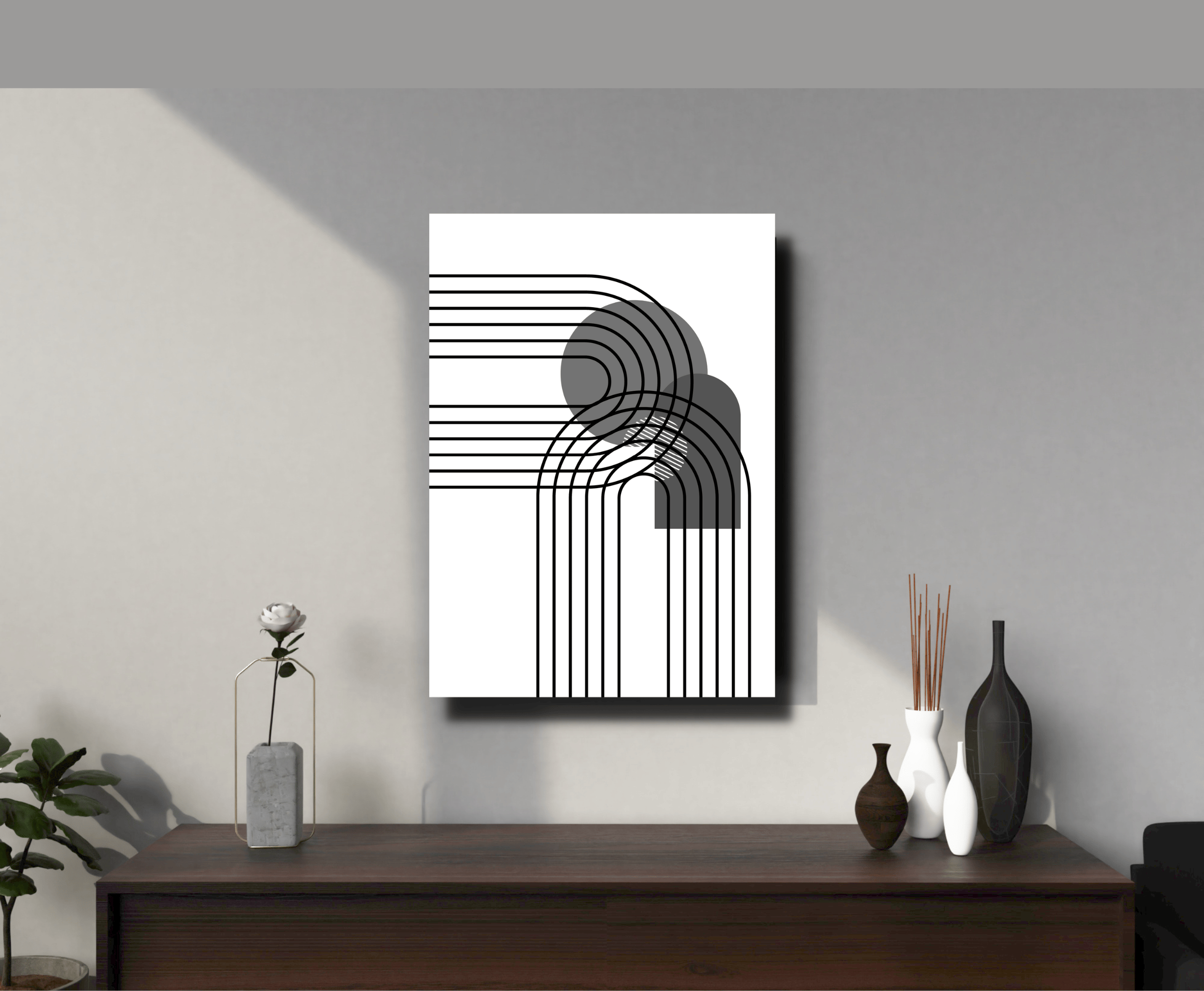Abstract Printable Wall Art, Geometric Art Print, Gallery Artwork ...