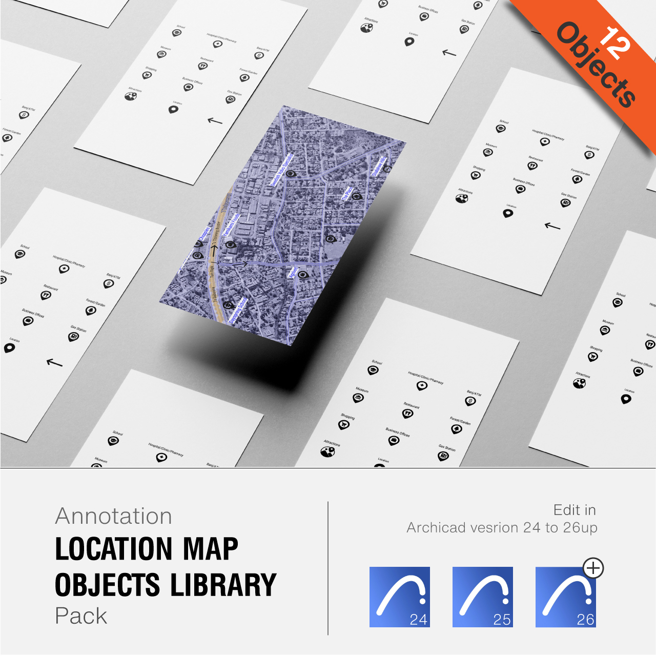 ArchiCAD Location Map Objects Pack - Payhip