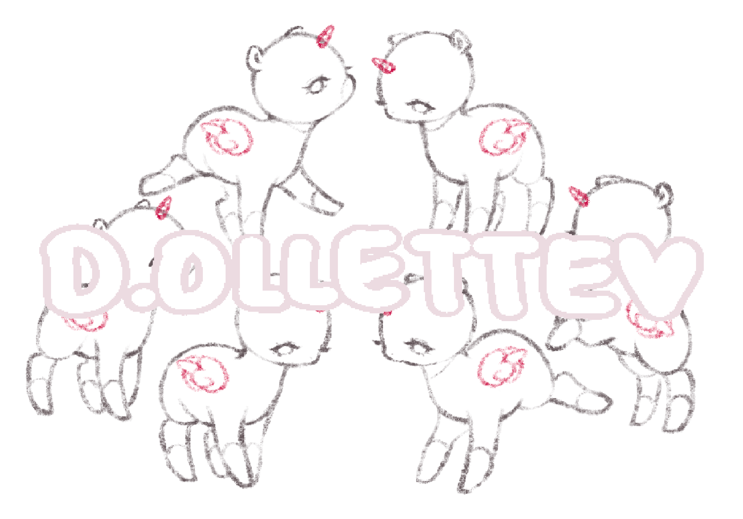 6 "baby piggy ponies" base pack. - Payhip