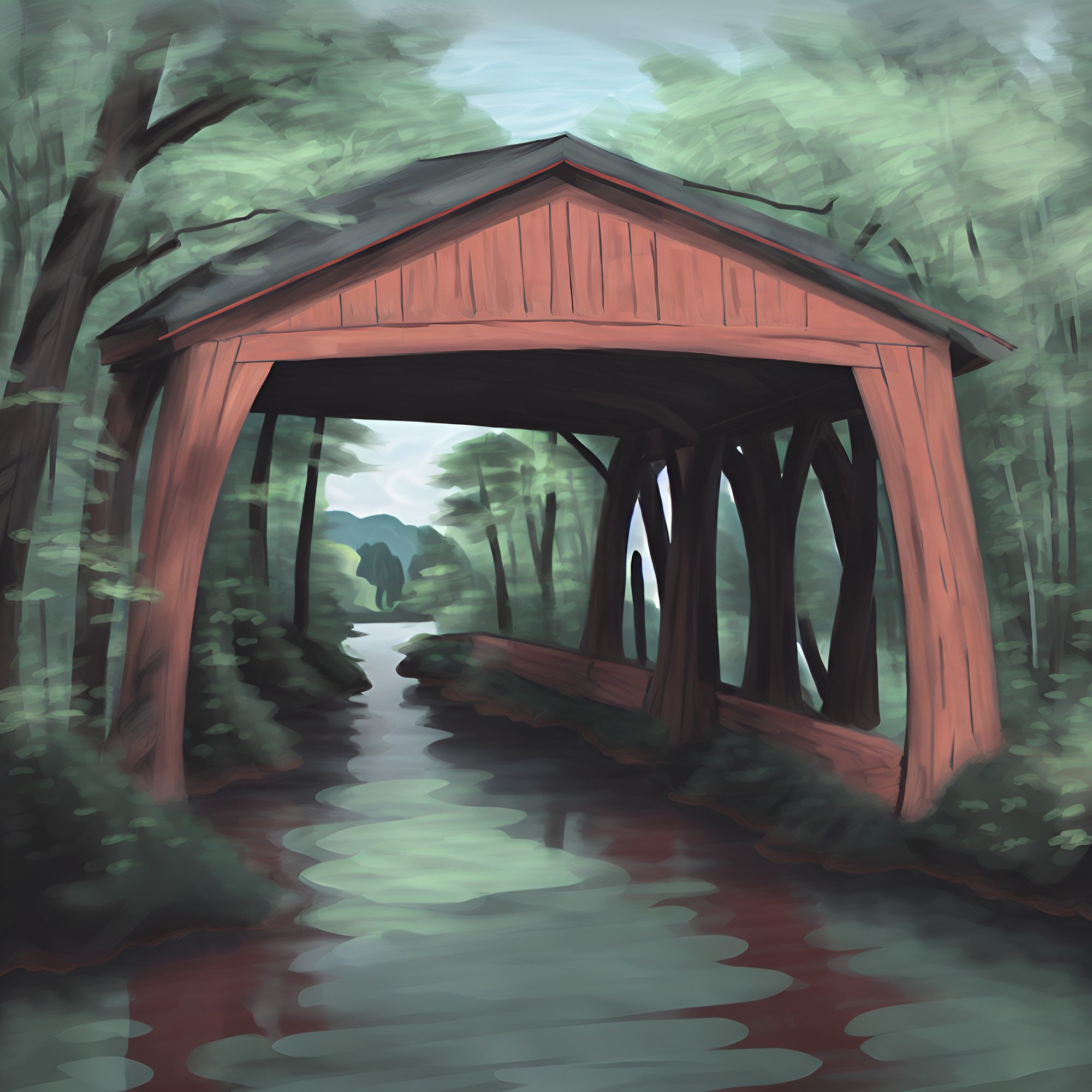 Flooded Bridge (Printable Art PDF) - Payhip