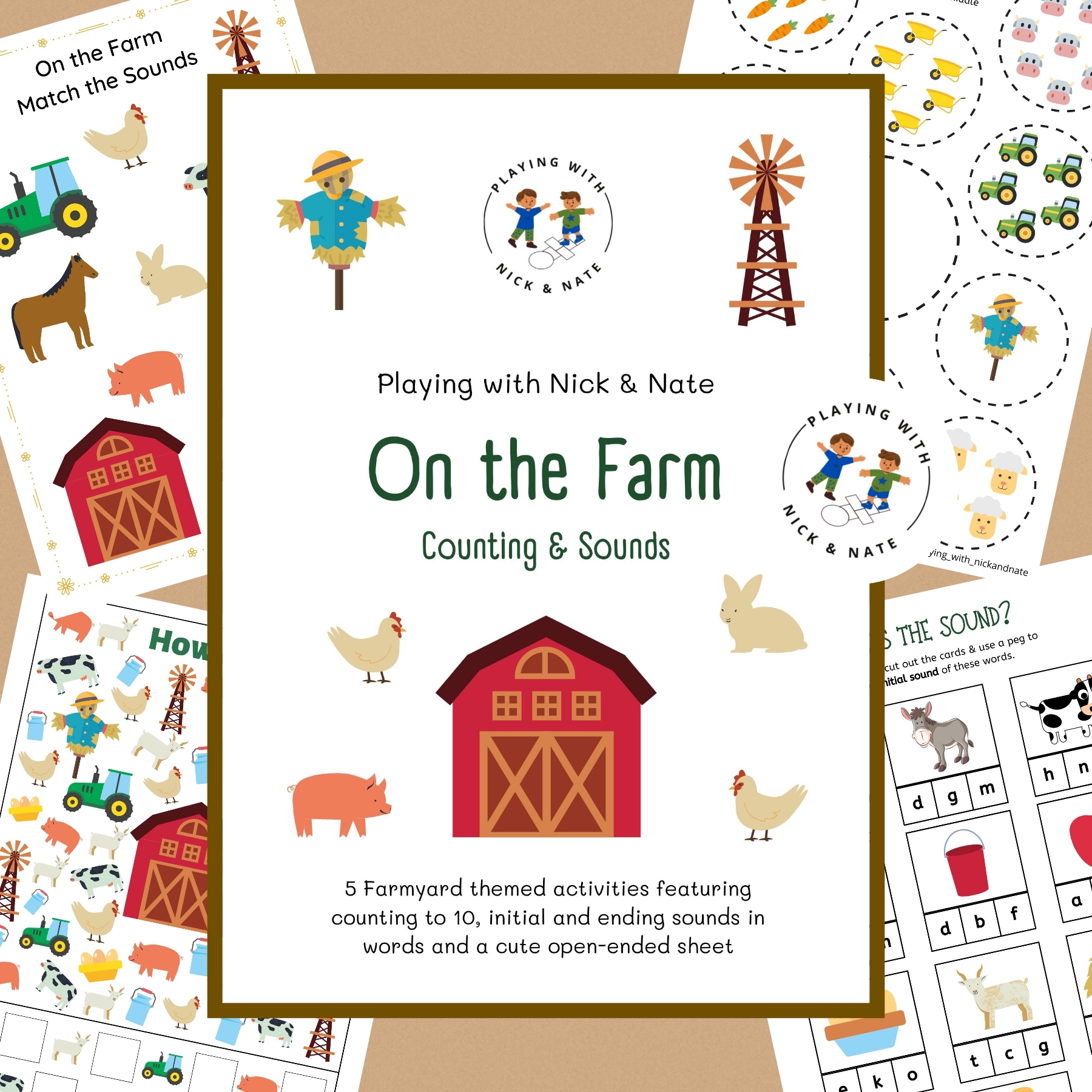 On the Farm - Counting & Sounds - Payhip