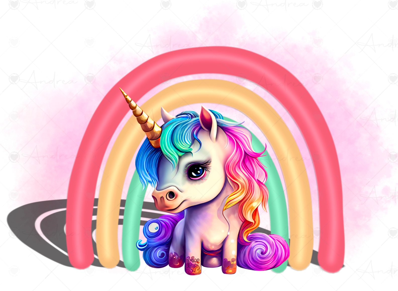 Unicorn and rainbow PNG file - Payhip