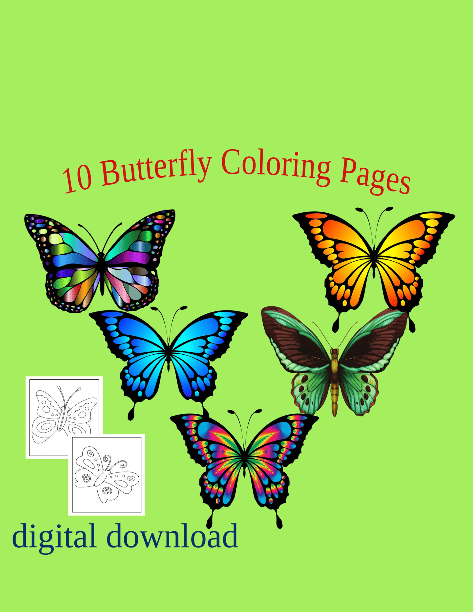 10 Beautiful Butterfly Designs -option 2 - Payhip