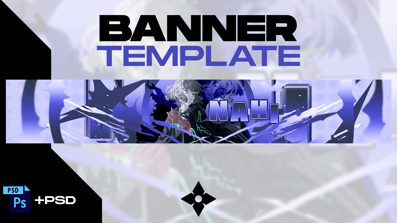 NAHI Youtube Banner template - Moshi GFX - Payhip