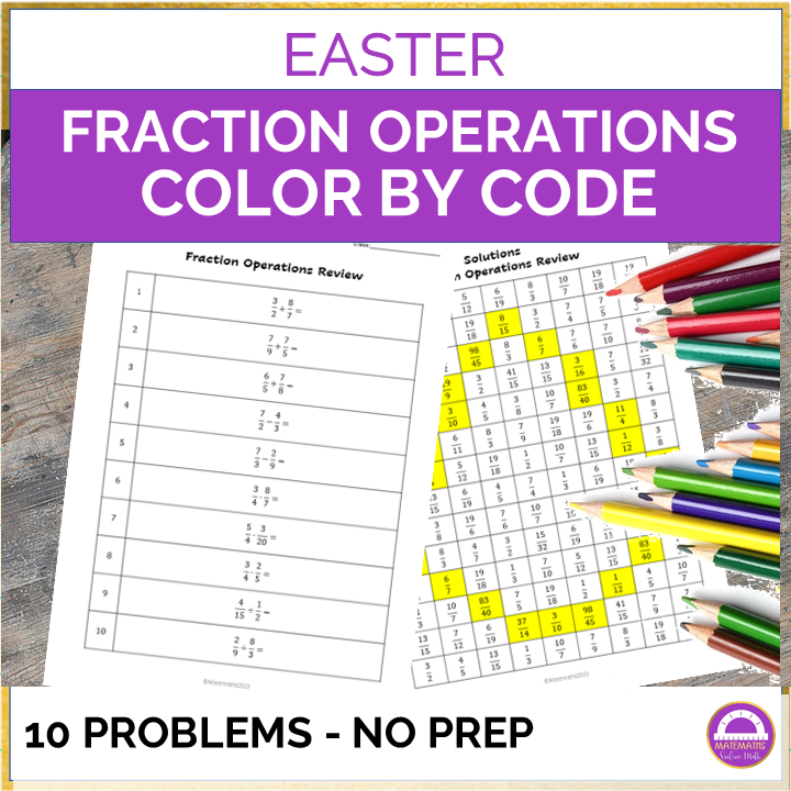 Easter - Fraction Operations Review