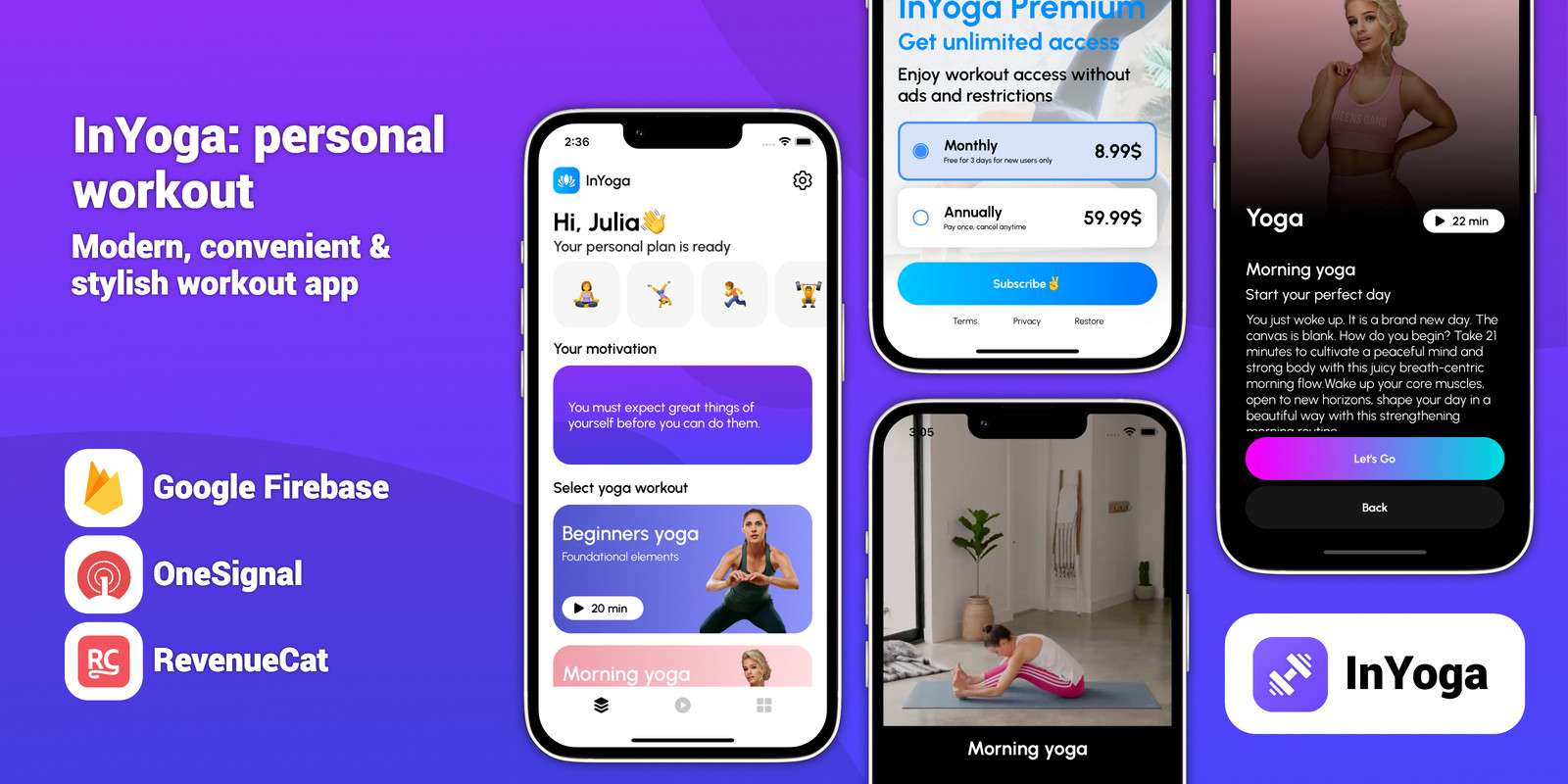 InYoga Personal Workout - iOS App - Payhip