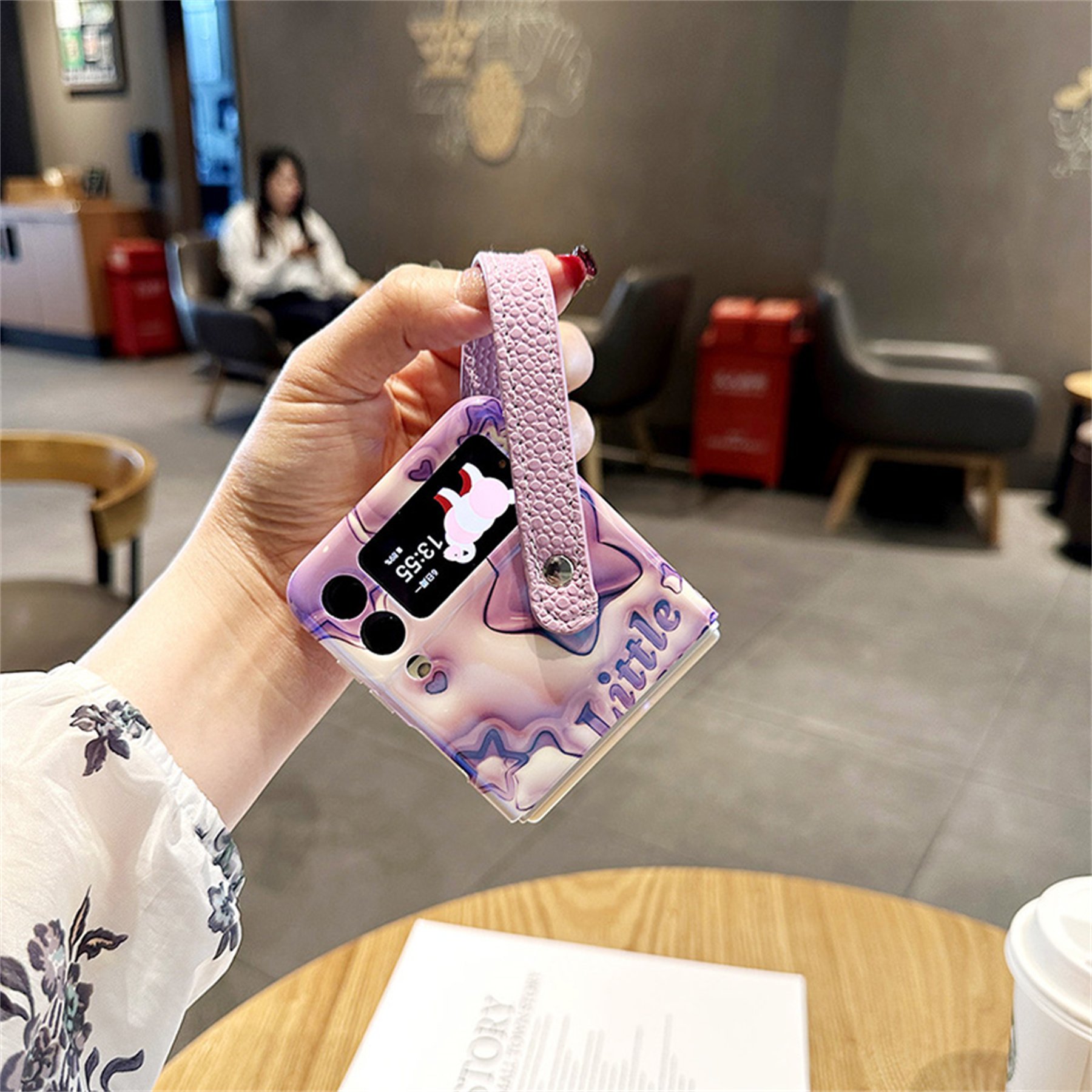 PASER™ Cute Hand Chain Phone Cases For Samsung Galaxy Z Flip 4 3 5G ...