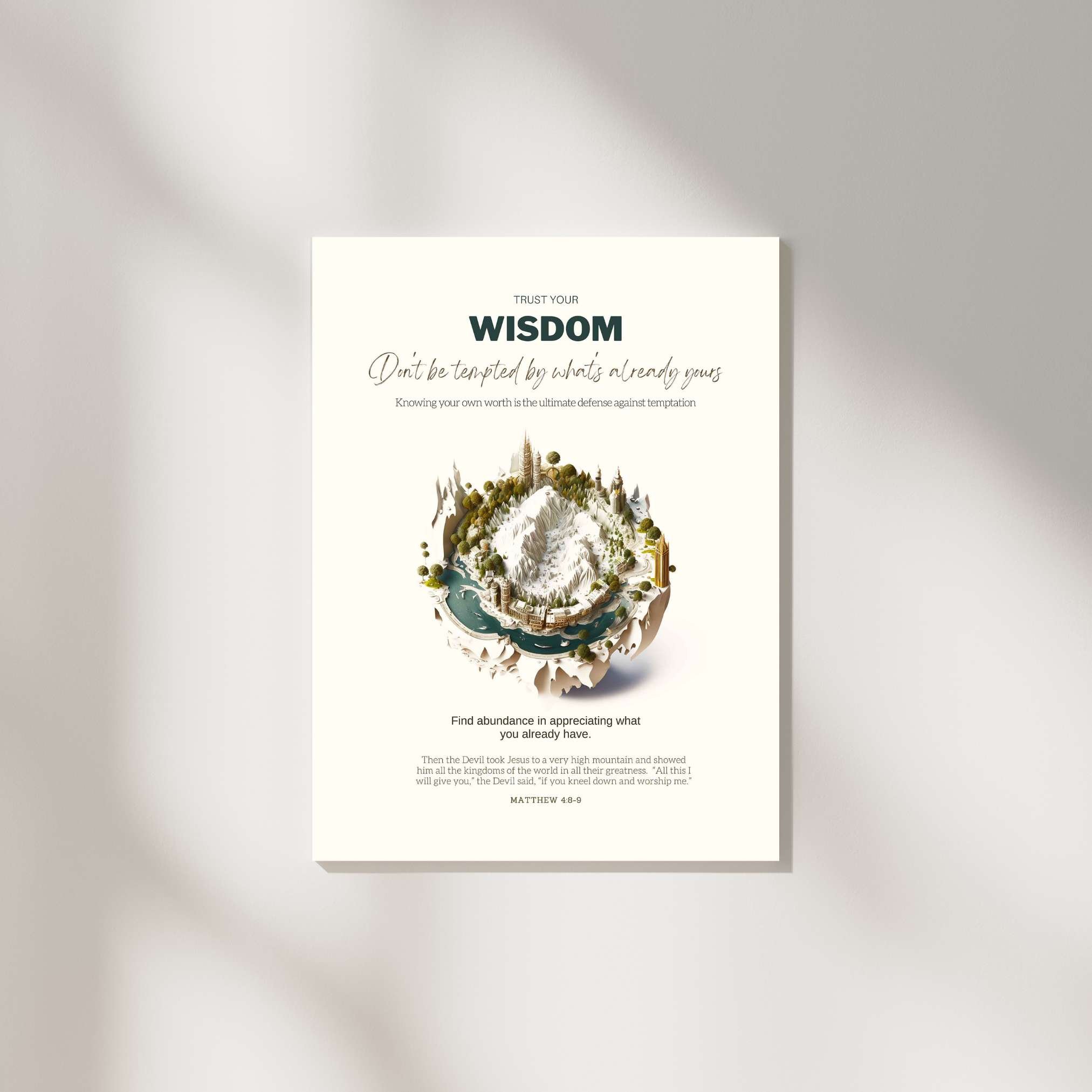 The Third Temptation of Jesus: Wisdom and temptation of Ignorance, A ...