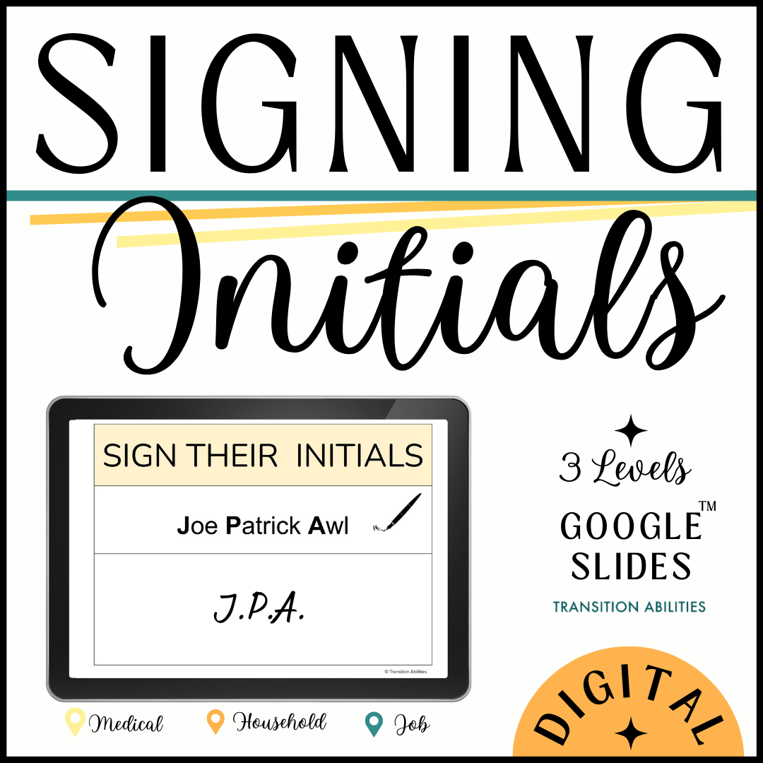 Signing Initials | Filling Out Forms | Google Activity