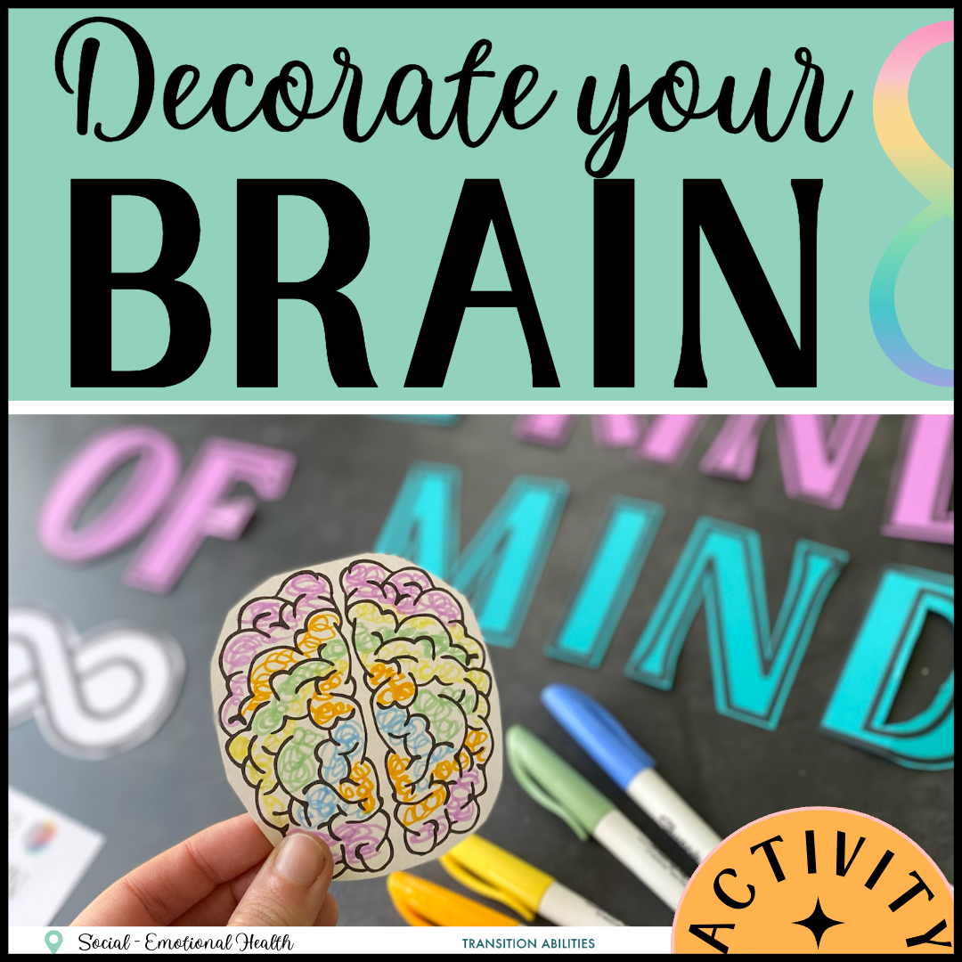 Brain Coloring Activity | Neurodiversity & Autism Awareness