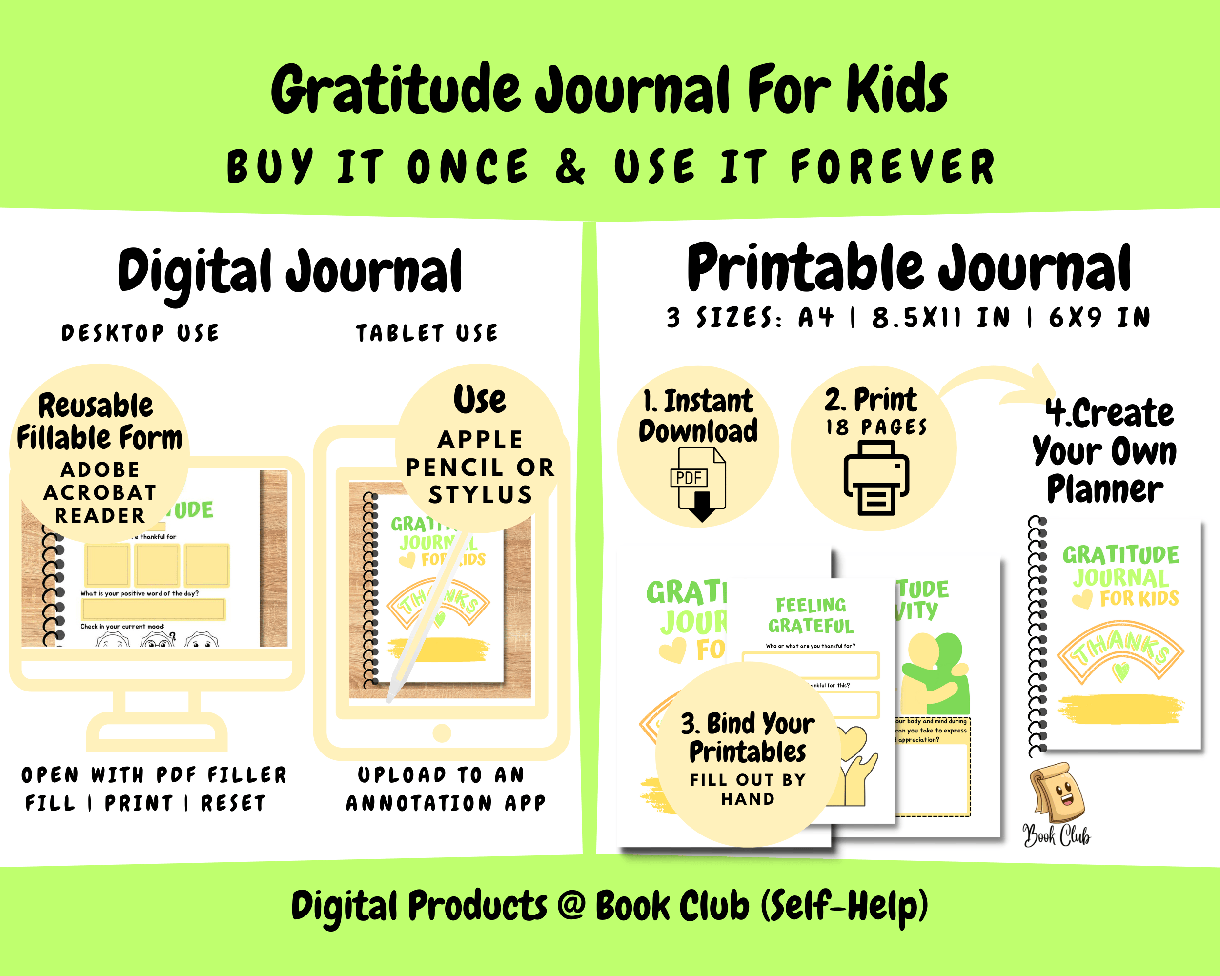 Gratitude Journal For Kids - Payhip