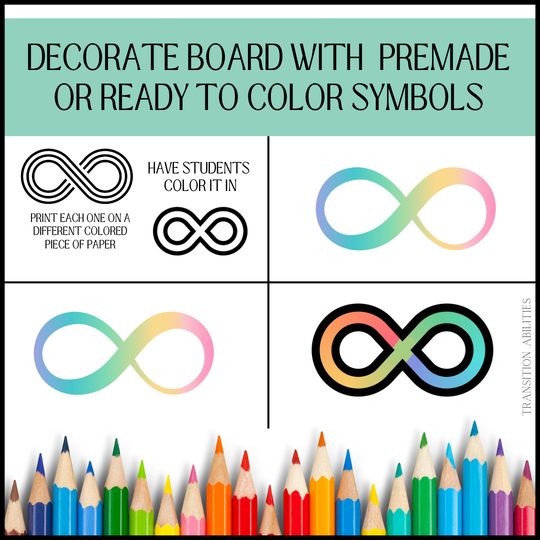 Neurodiversity | Autism Acceptance Bulletin Board Lettering & Coloring ...