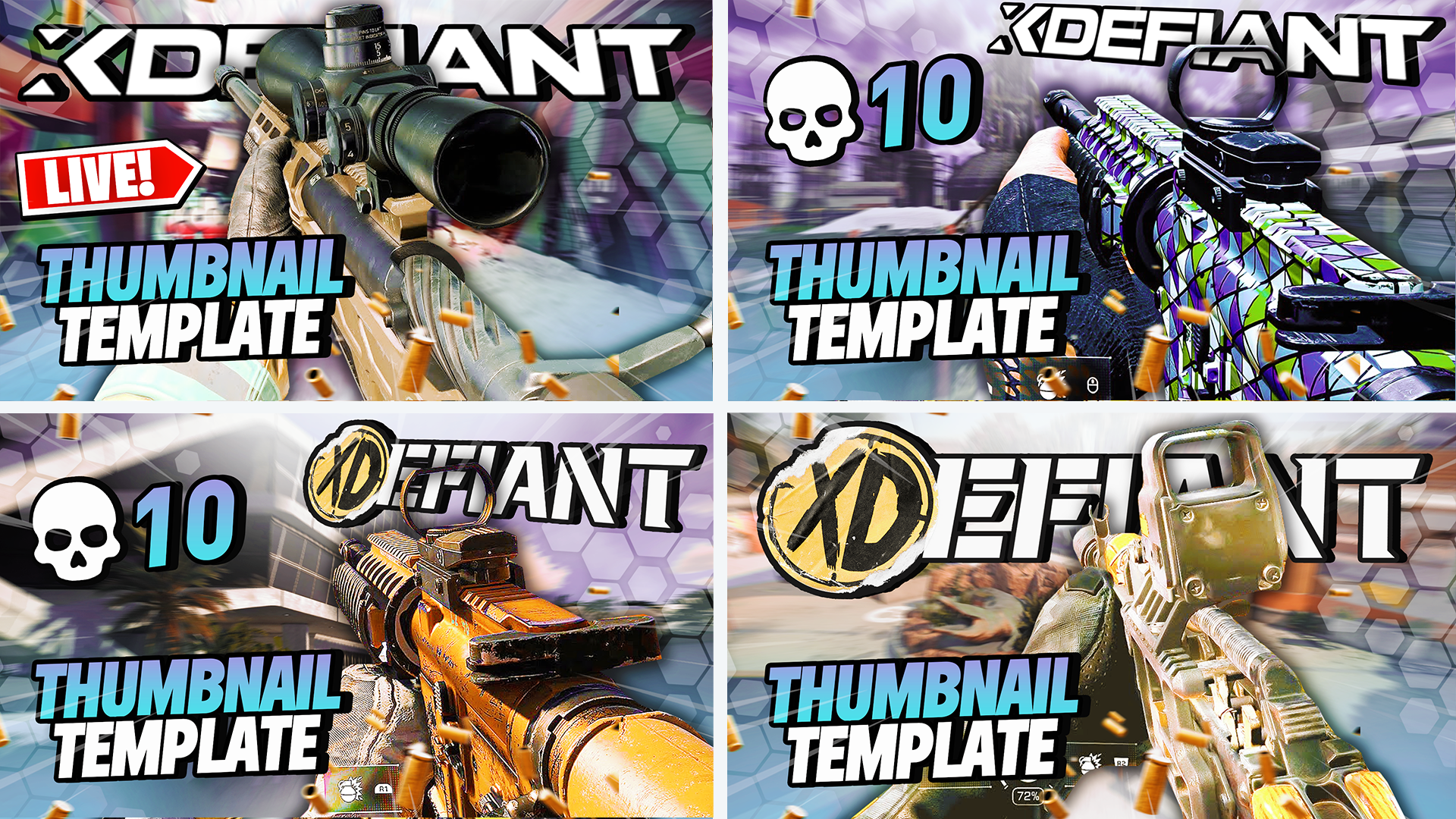 XDEFIANT THUMBNAIL TEMPLATE BETA VERSION PSD! - Payhip