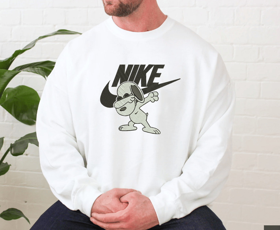 Snoopy Dab Embroidery Designs File, Nike Snoopy Machine Embroidery ...