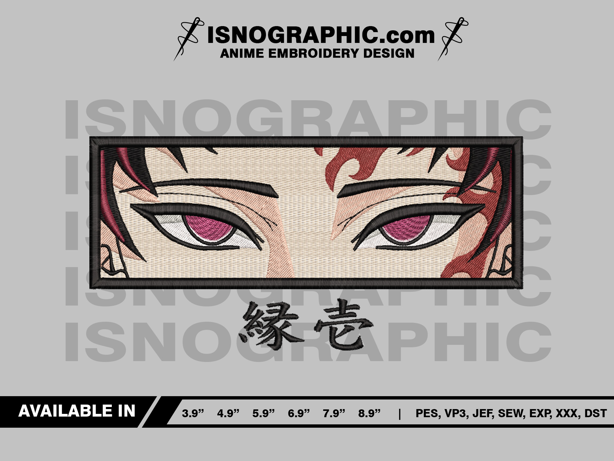 Anime inspired embroidery design files