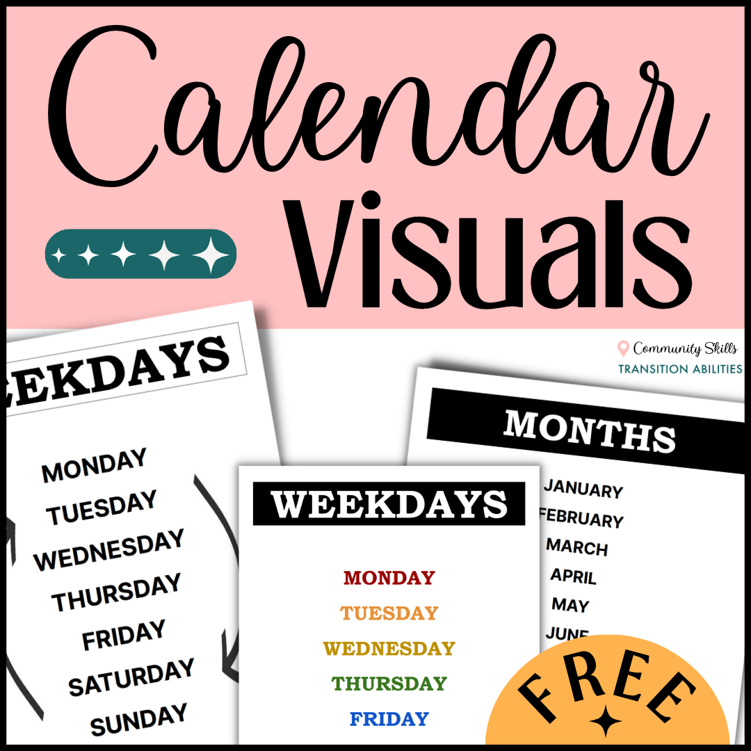 FREE Calendar, Days of Week, Months of Year POSTERS