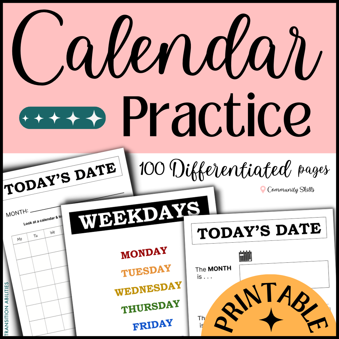 Calendar Skills Warmup | Days of Week, Months of Year