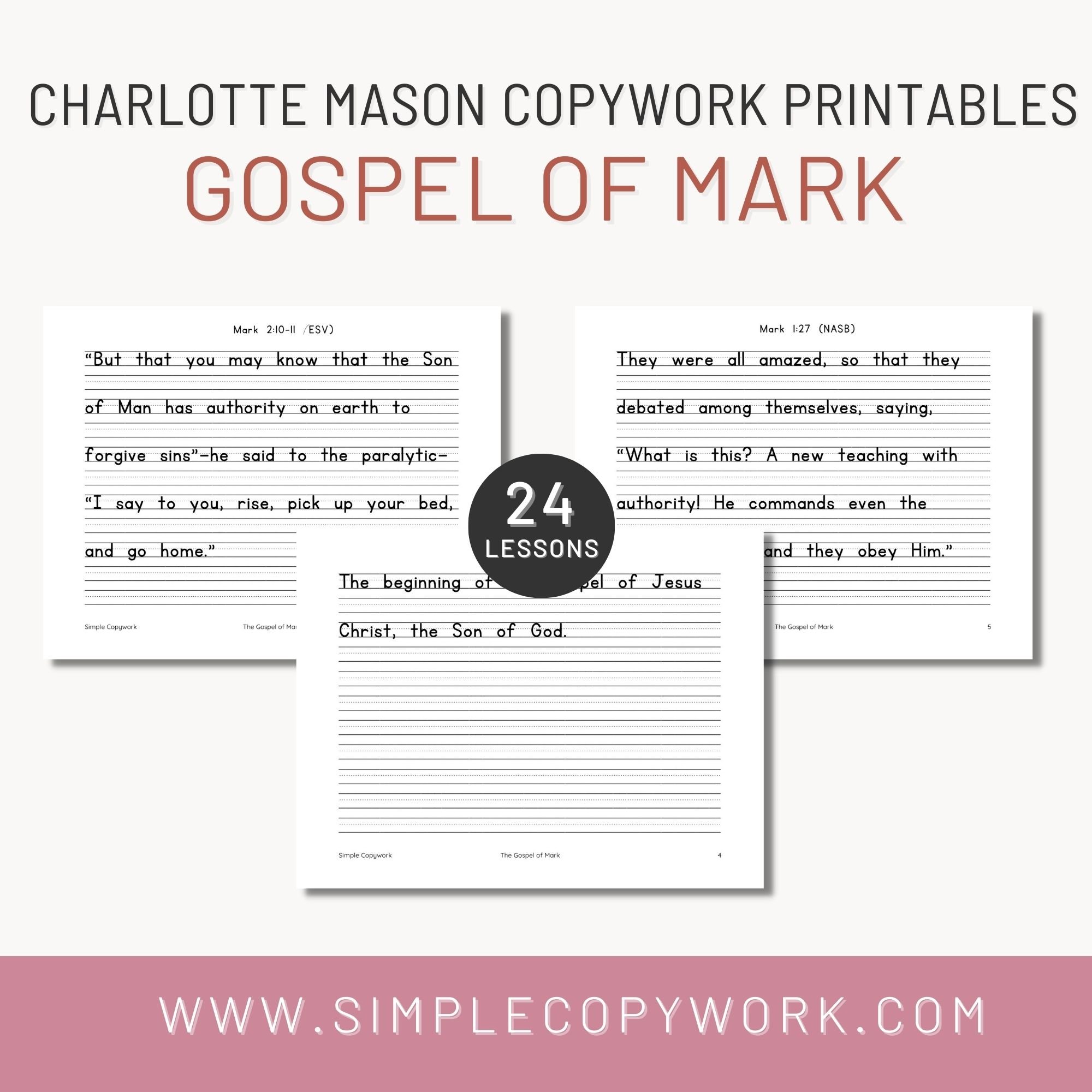 Gospel of Mark, 40 pt. PRINT