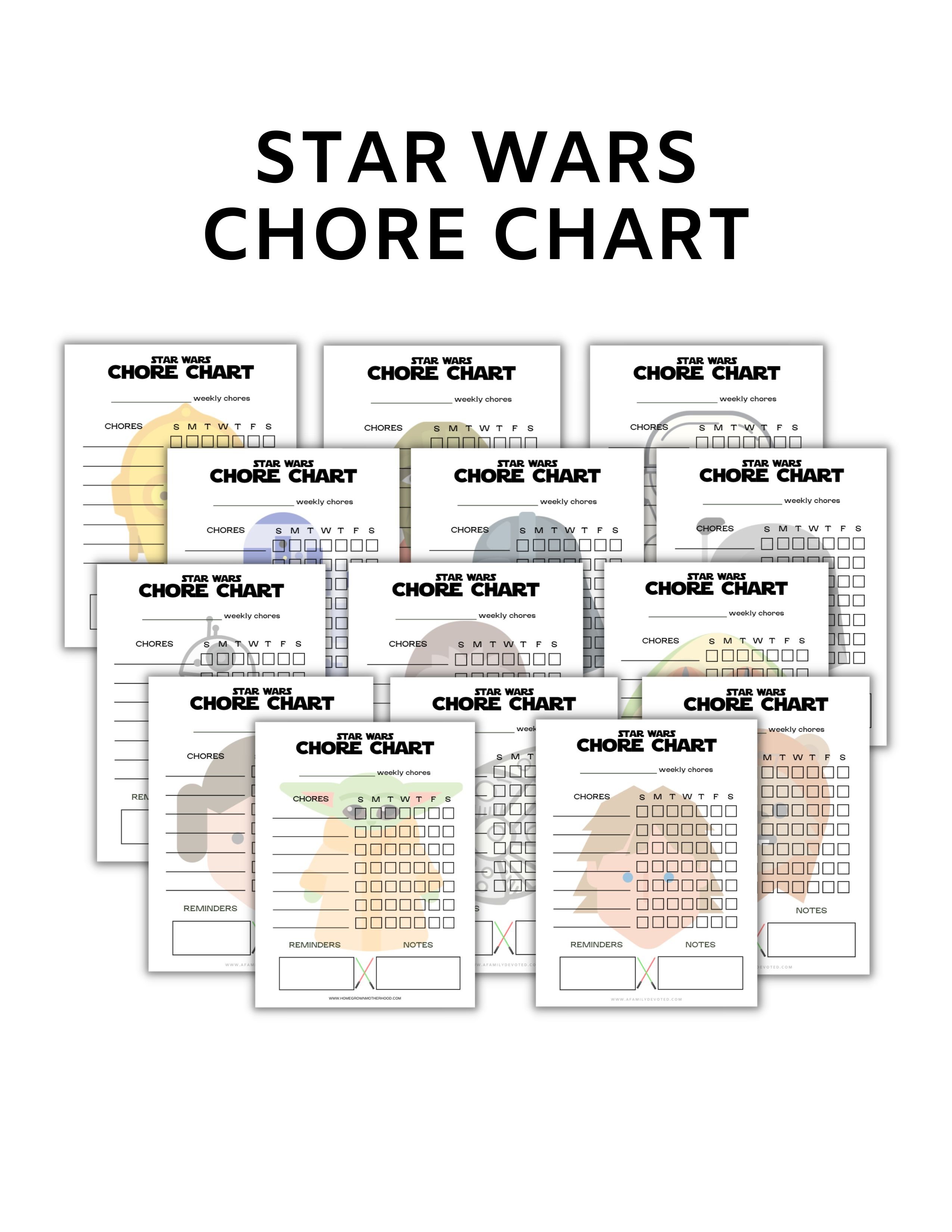Star Wars Chore Chart