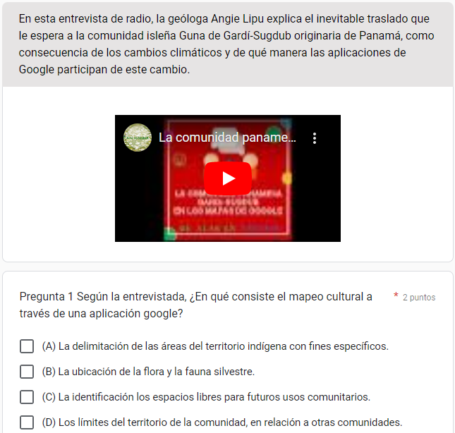 INTERVIEW PRACTICE TEST UNIT 6 AP SPANISH LANGUAGE TEST | MULT CHOICE ...