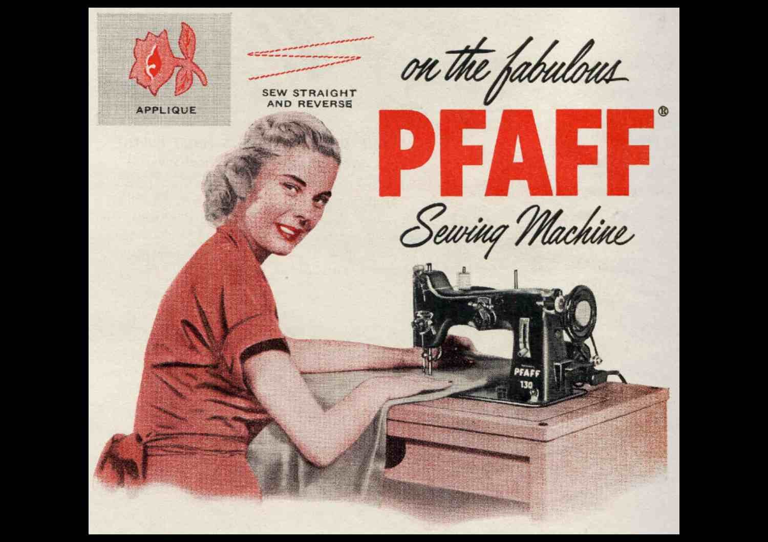 Pfaff Vintage Advertising Poster - Payhip