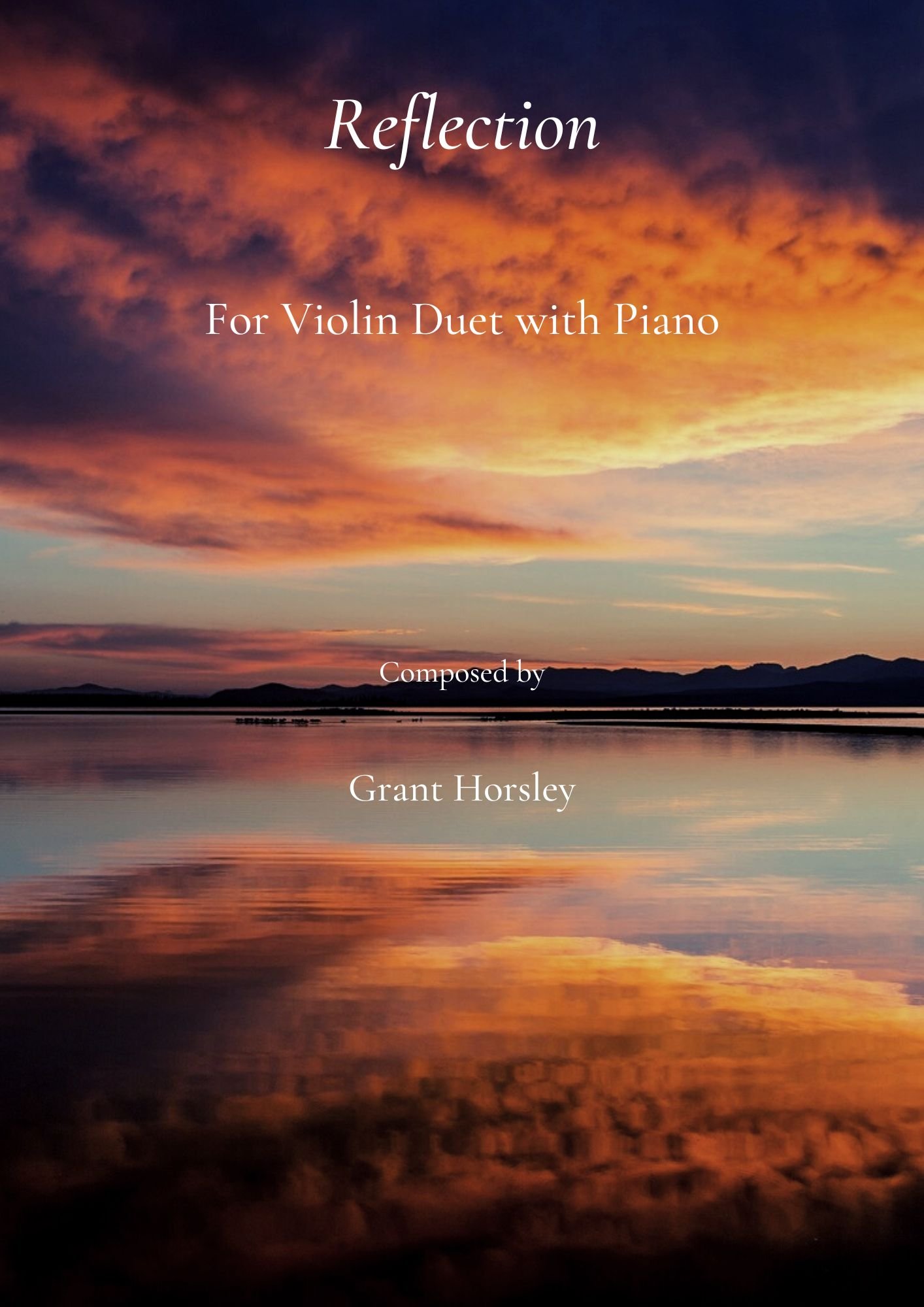 "Reflection" For Violin Duet with Piano