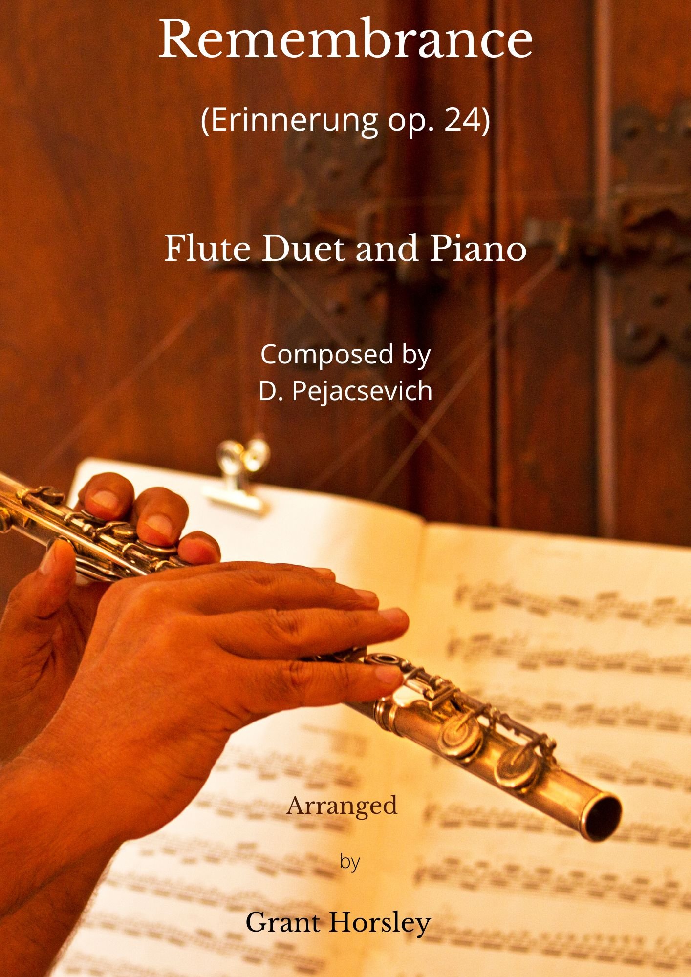 "Remembrance" D. Pejacsevich. Flute Duet and Piano