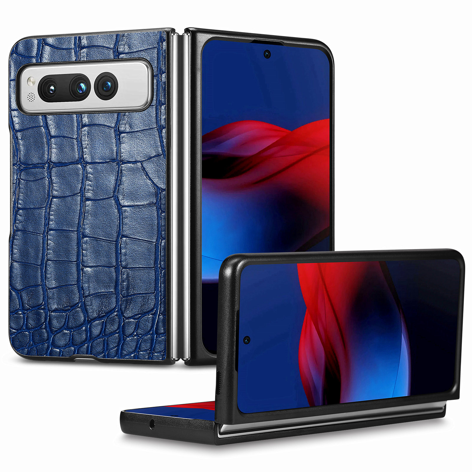 Google Pixel Fold Crocodile Pattern Mobile Phone Case - Payhip