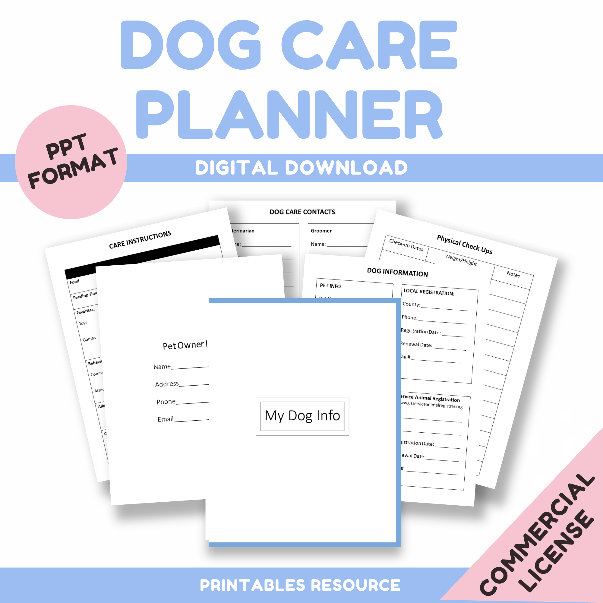 Dog Care Planner PLR - Payhip
