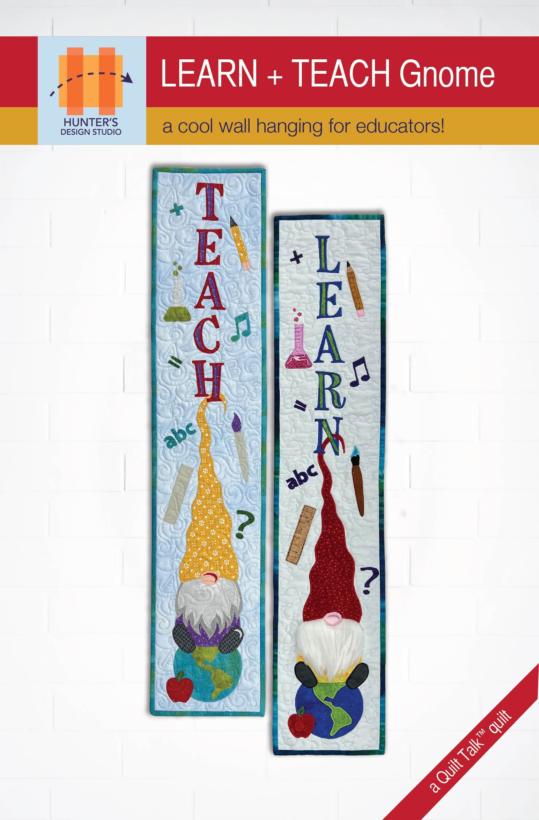 LEARN TEACH Gnome, a Quilt Talk® PDF Pattern - Payhip